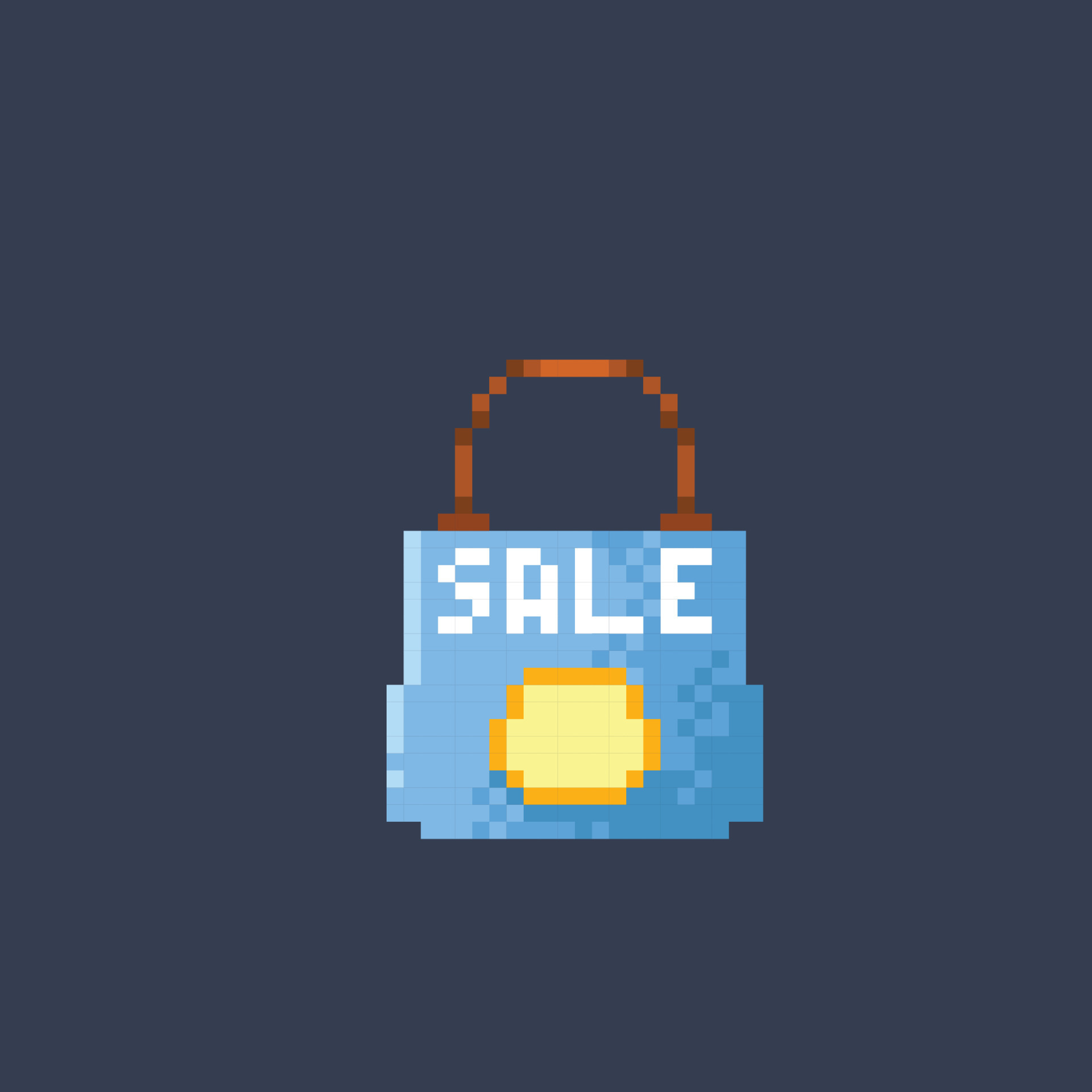 sale paperbag in pixel art style 22876216 Vector Art at Vecteezy