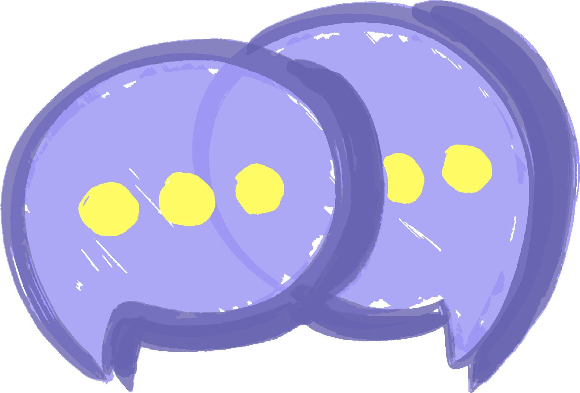 illustration Speech Bubbles Hand Drawn 22876396 PNG