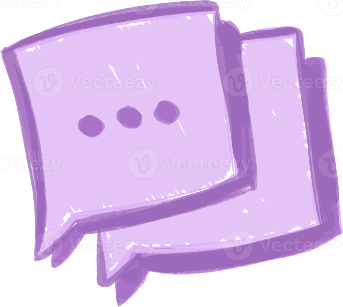 illustration Speech Bubbles Hand Drawn 22876405 PNG