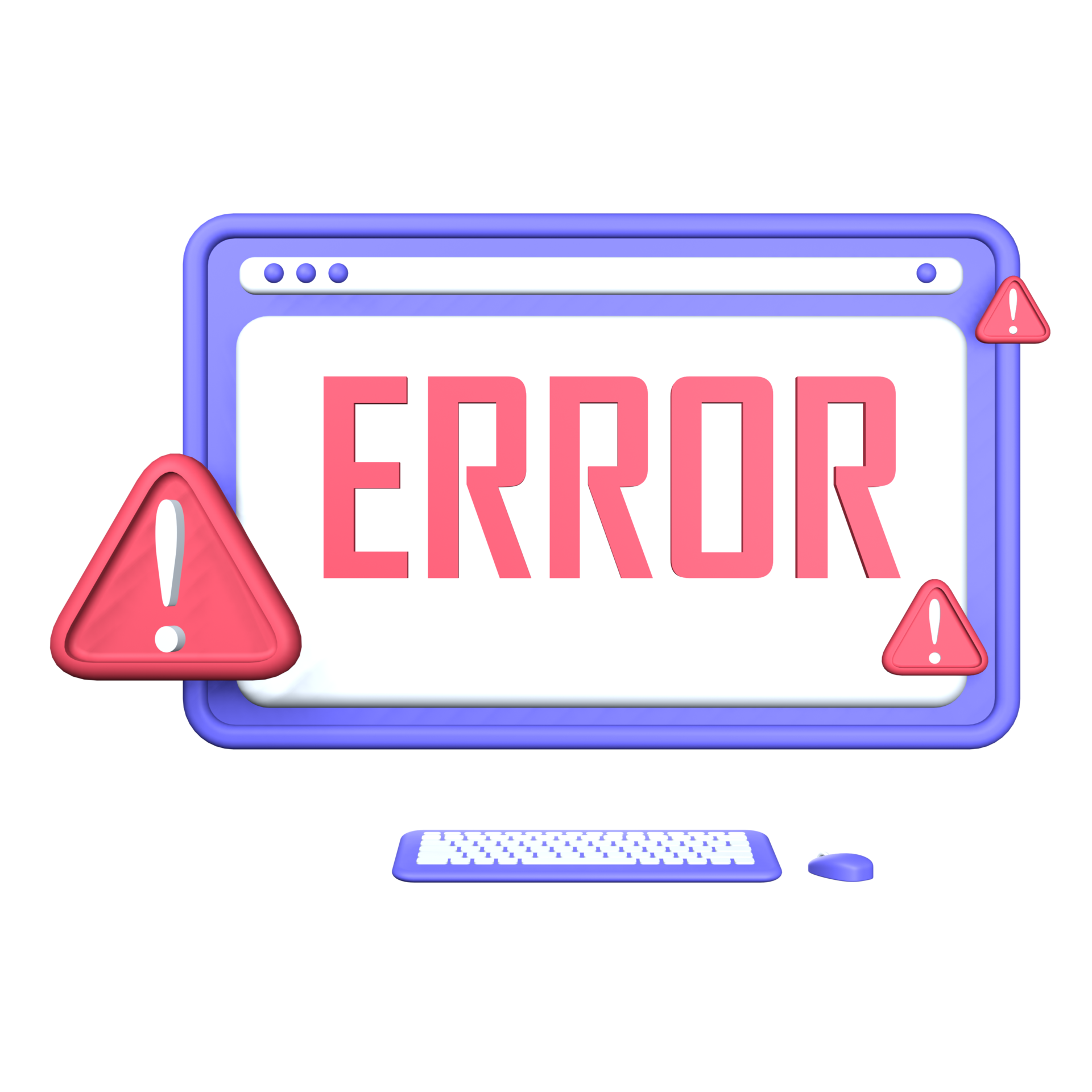 3d illustration computer error object 22877601 PNG 3d illustration computer error object 22877601 PNG