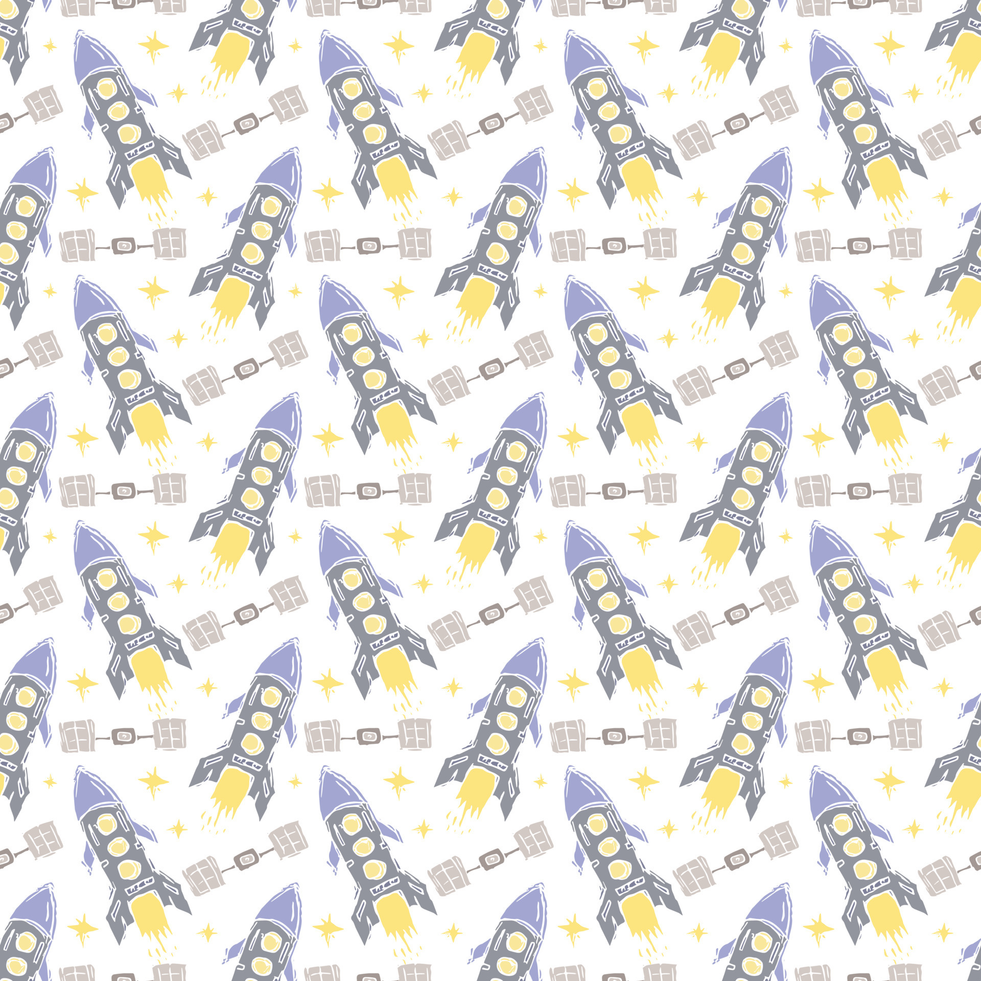 Seamless space pattern. Cosmos background. Doodle vector space illustration 22879082 Vector Art ...