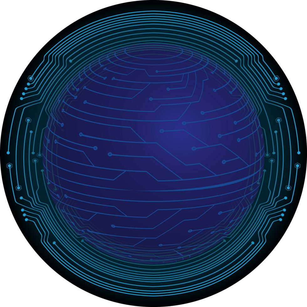 Globo De Tecnologia Moderna Crop Out 22881619 Png