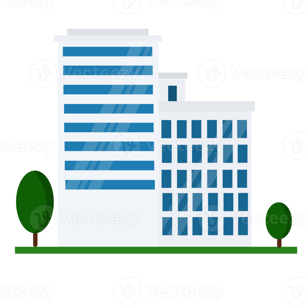 Flat Design Building Illustration 22881871 Png