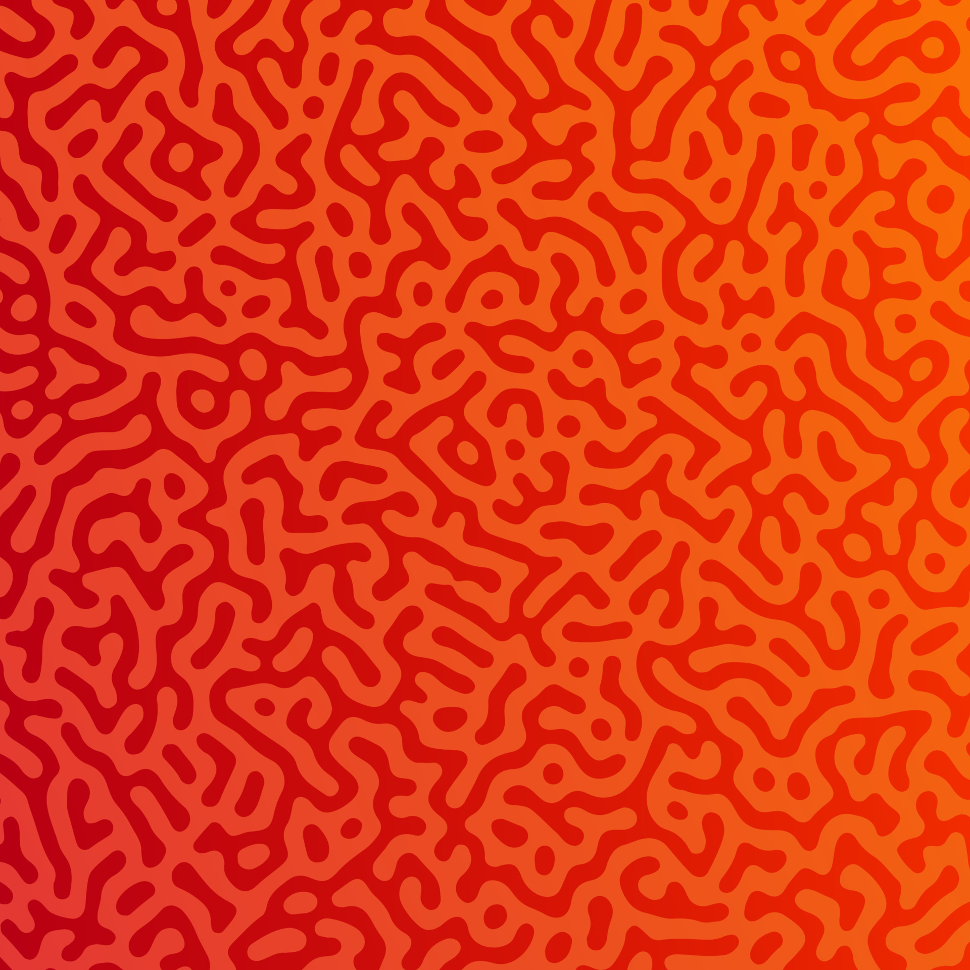 Red Turing Reaction Gradient Background Abstract Diffusion Pattern With Chaotic Shapes Vector