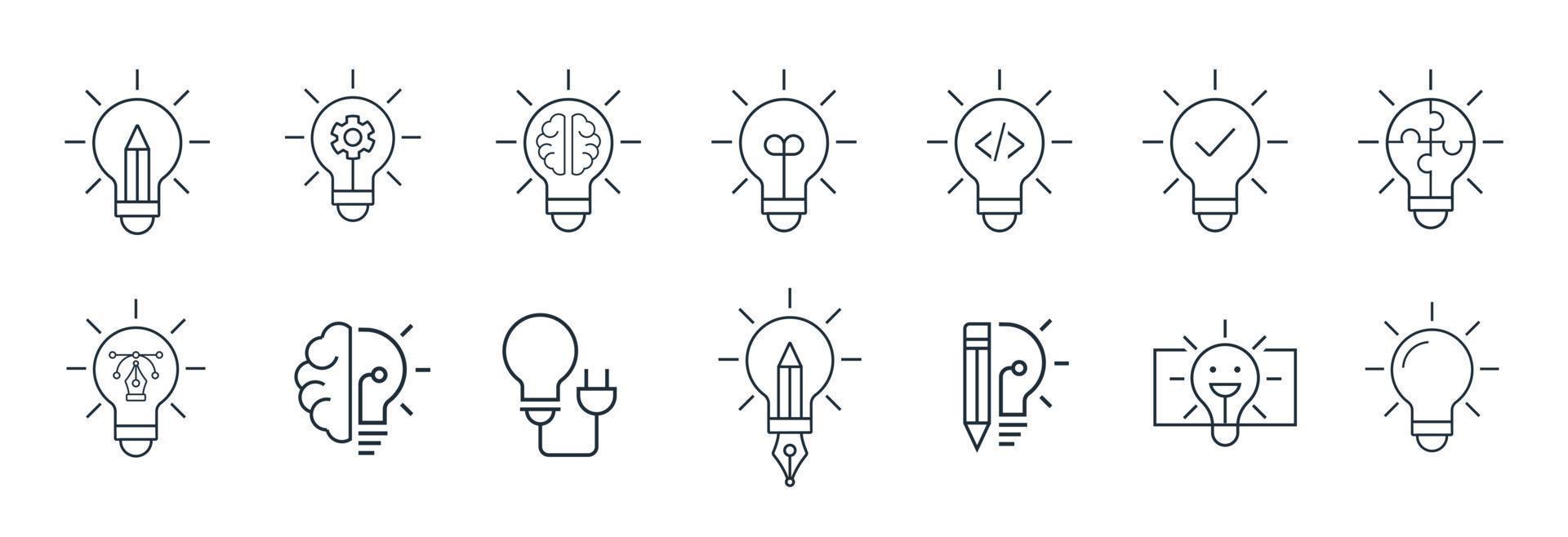 Light Bulb Idea icon set, vector lightbulb creativity concept 22883195 ...