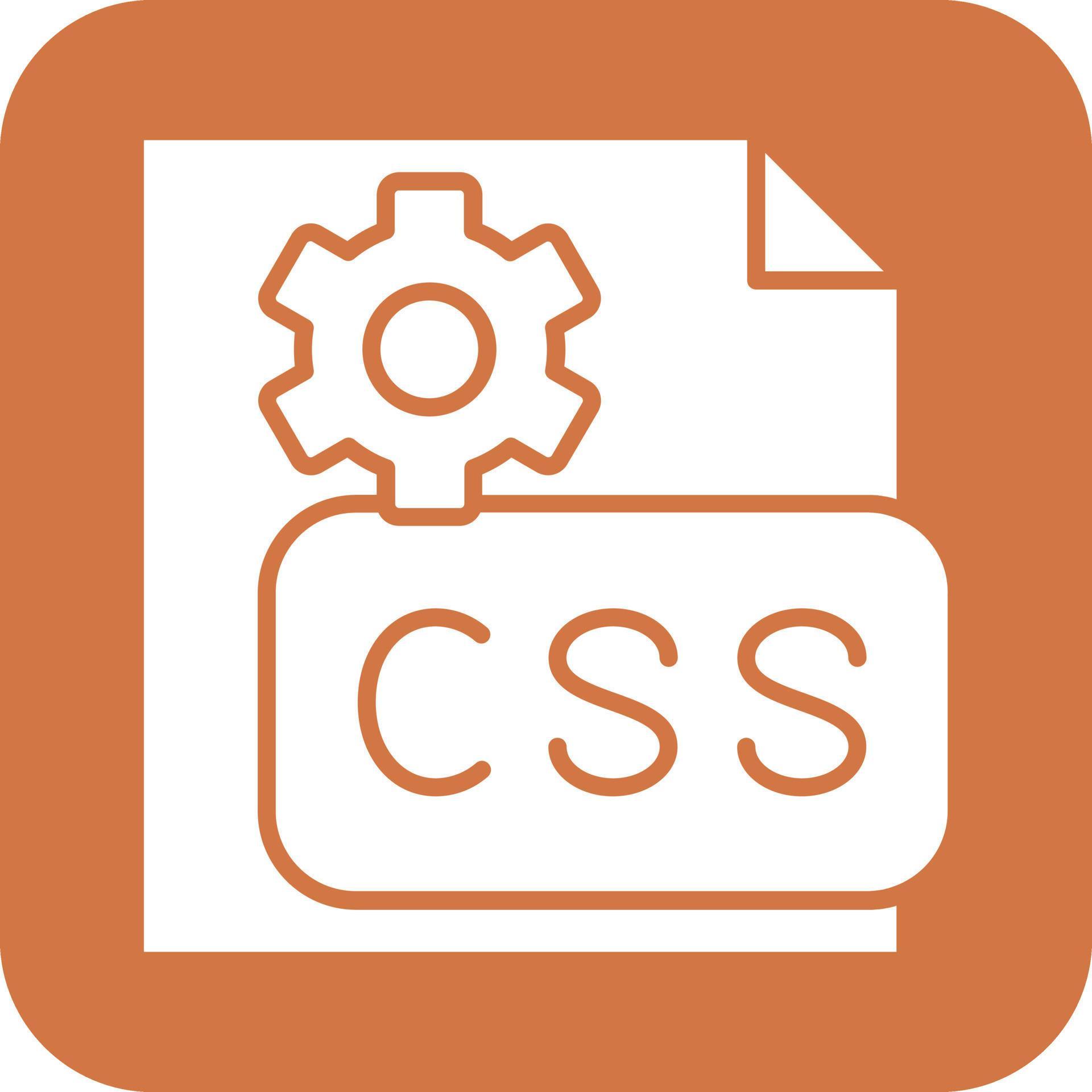 CSS Code Icon Vetor Style 22886290 Vector Art at Vecteezy