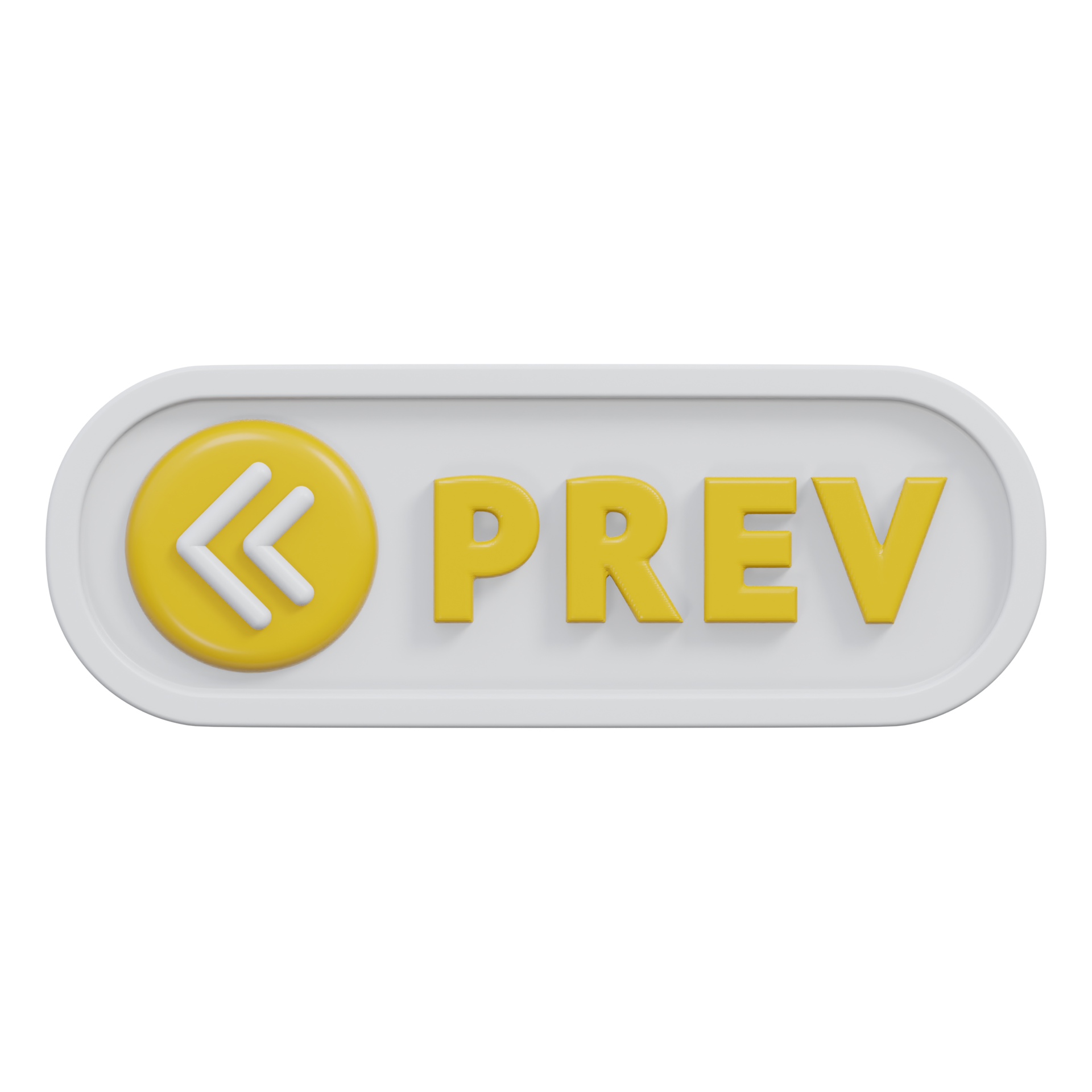 previous button 3d render, transparent background, click button ... previous button 3d render, transparent background, click button ...