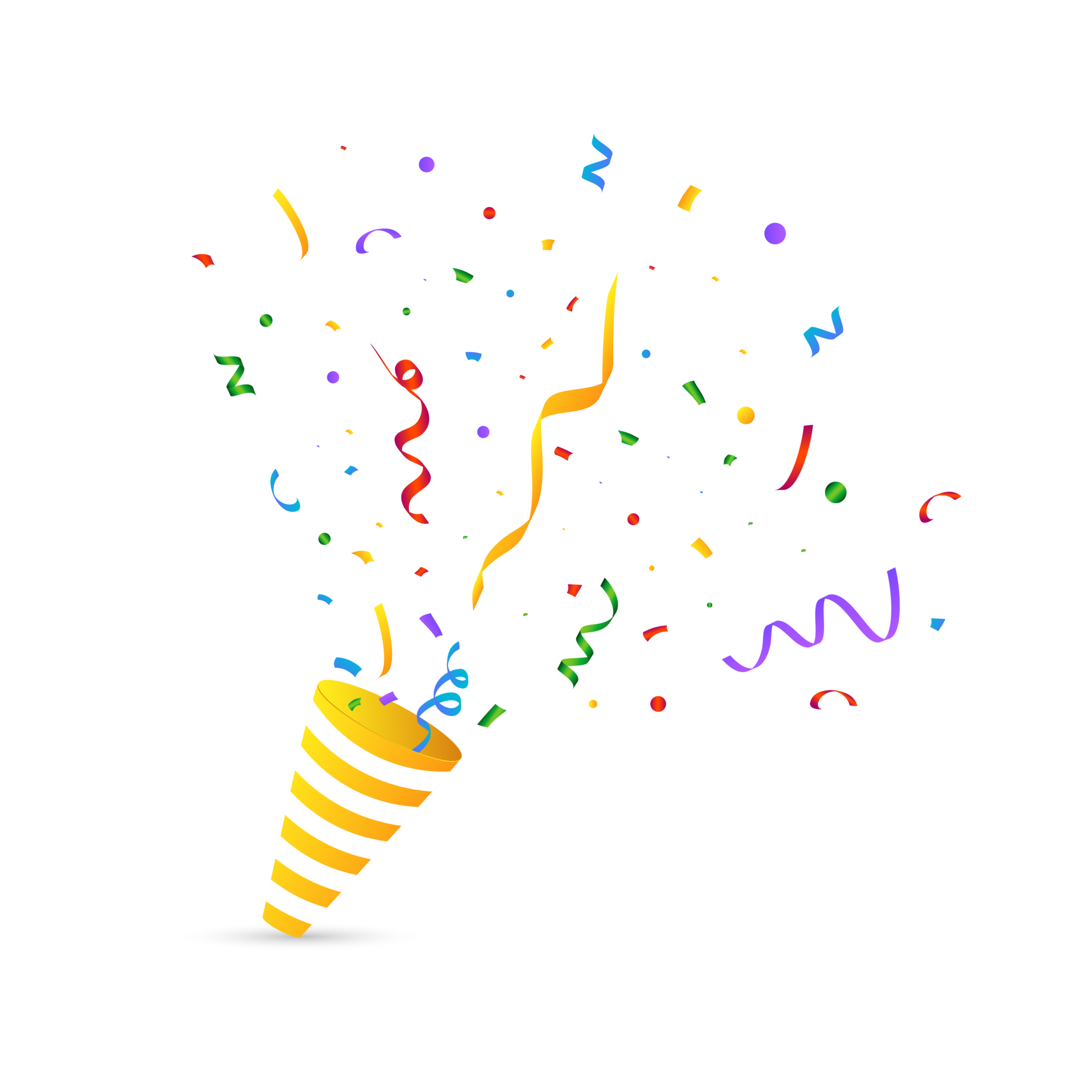 Confetti and tinsel explosion PNG background. Realistic ribbon and ... Confetti and tinsel explosion PNG background. Realistic ribbon and ...