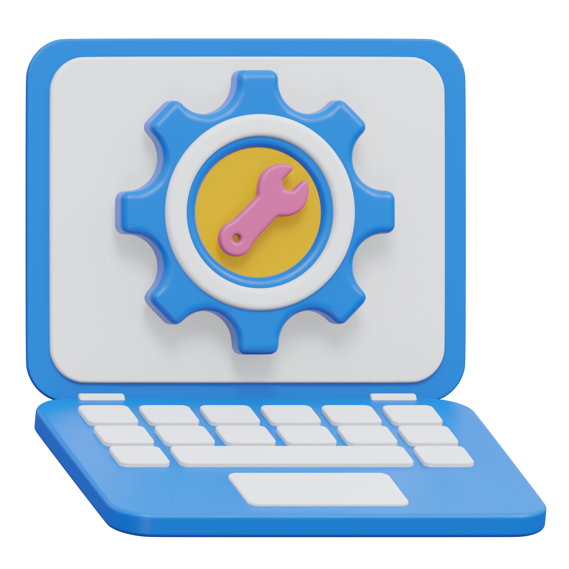 application setting 3d rendering, transparent backgorund, design and ...