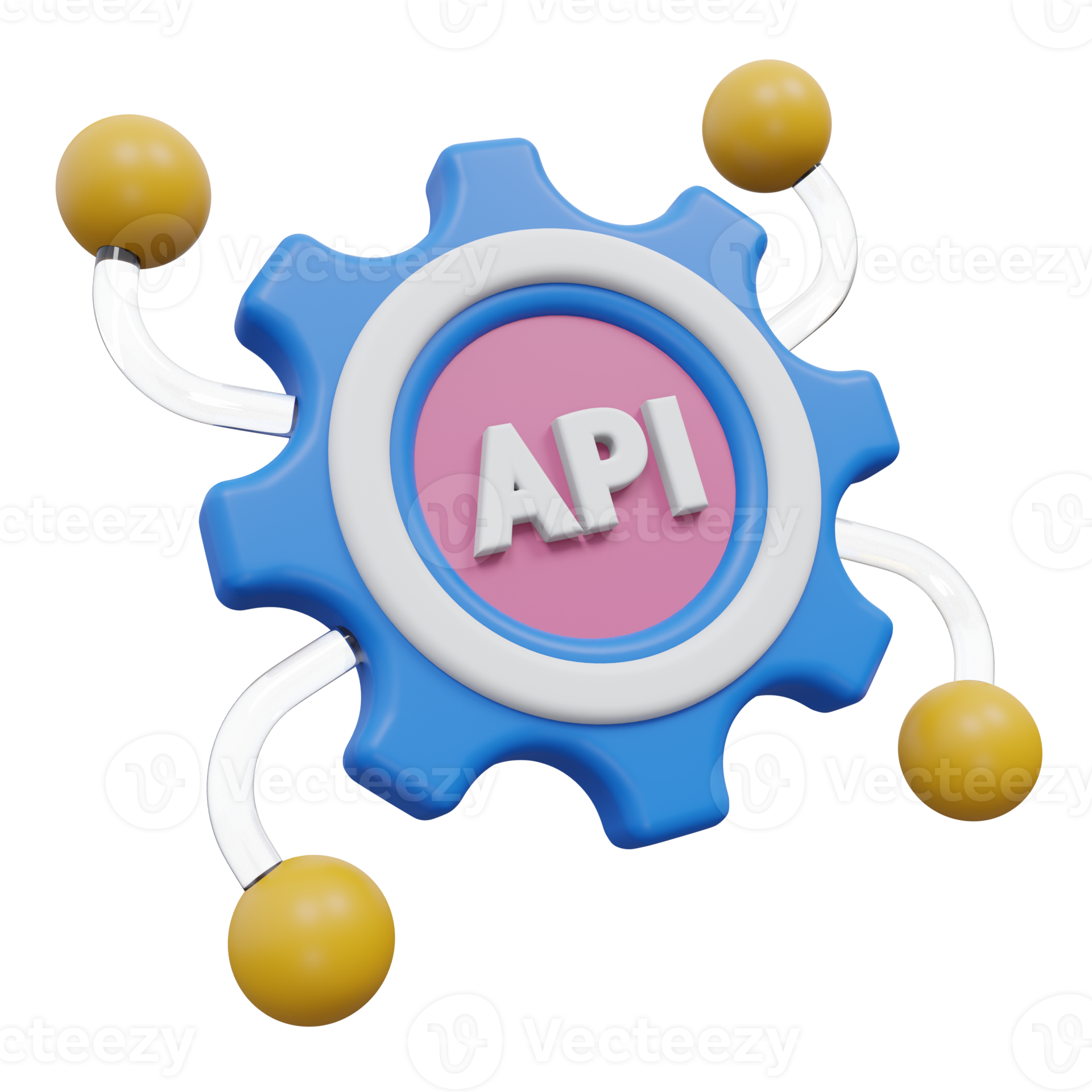 api setting 3d rendering, transparent backgorund, design and development 22892145 PNG
