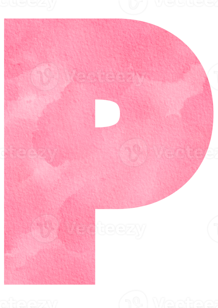 Letter P Pink