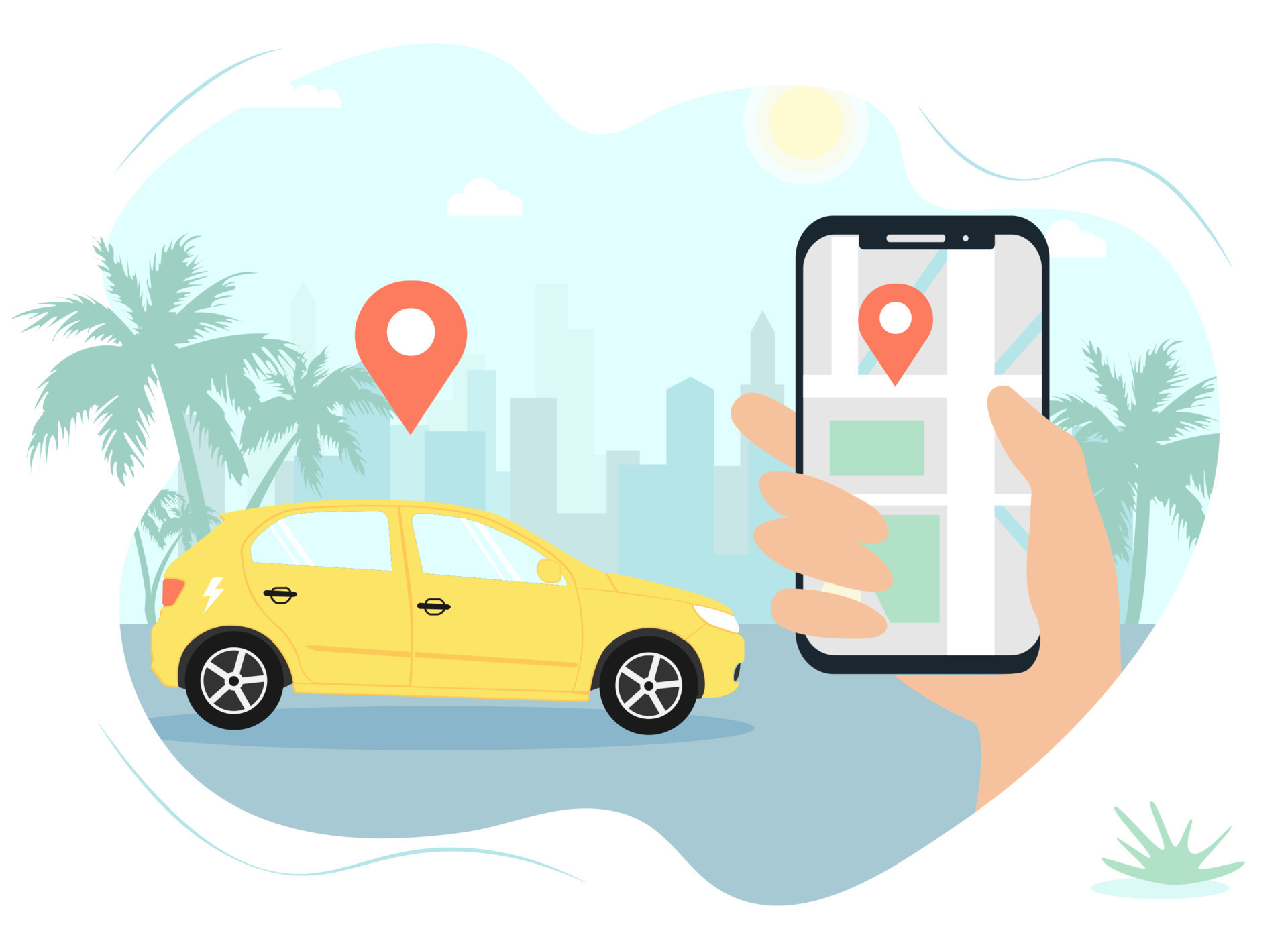 Online delivery service concept, online order tracking, home and office ... Online delivery service concept, online order tracking, home and office ...