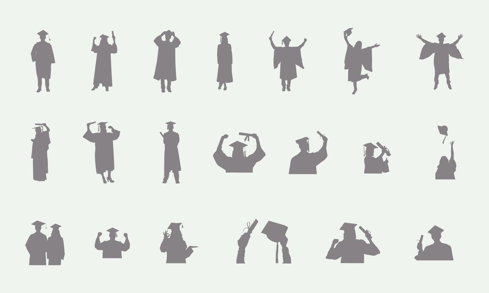 Graduates celebrating silhouettes 22892729 Vector Art at Vecteezy Graduates celebrating silhouettes 22892729 Vector Art at Vecteezy