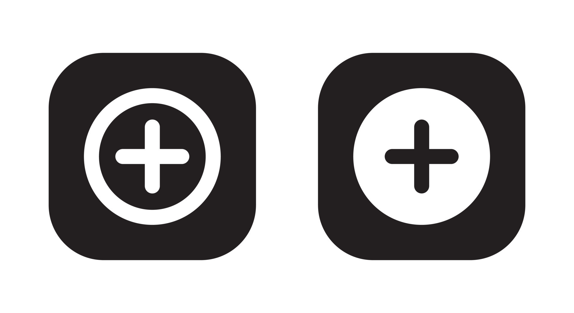 Add icon vector. Social media button concept 22892876 Vector Art at Vecteezy