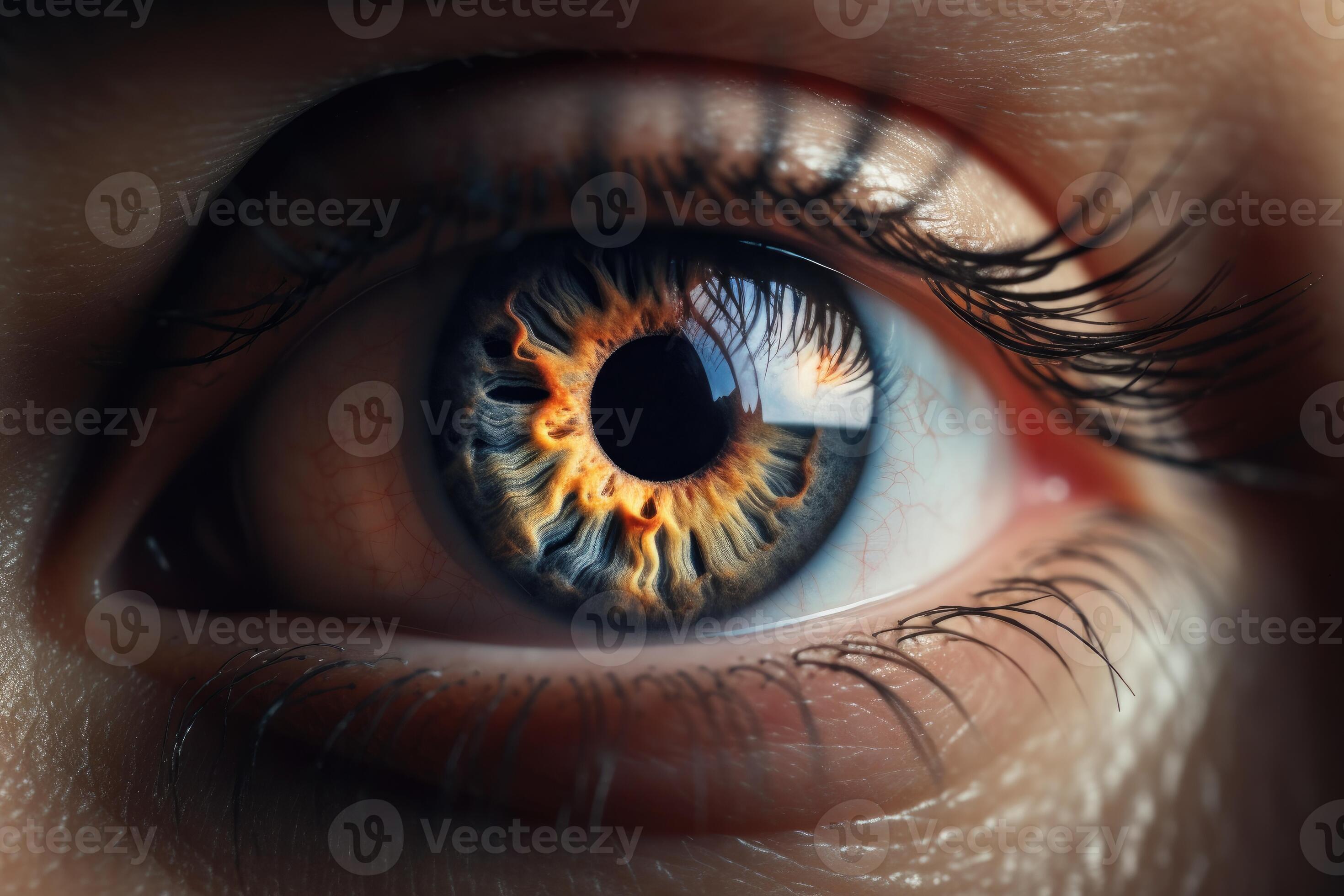 Captivating close up reveals intricate beauty of a woman's eye. 22894445 Stock Photo at Vecteezy