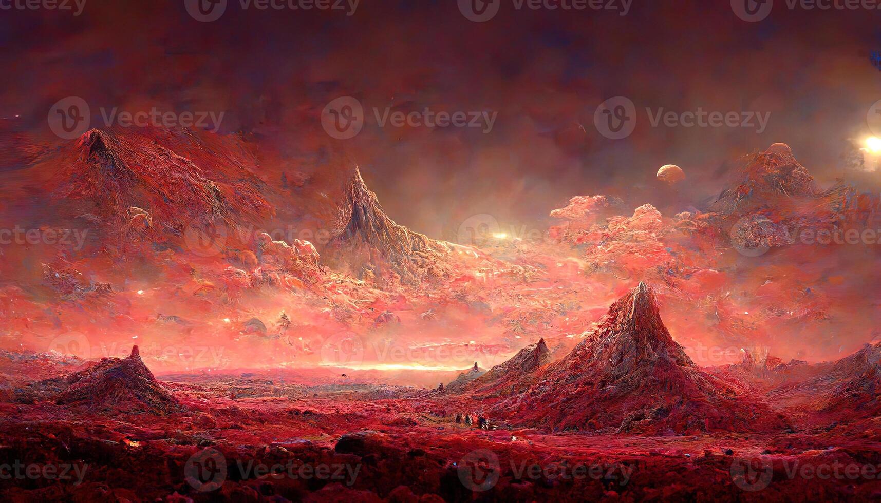 Cartoon space background with glow galaxy nebula. 22895274 Stock Photo ...