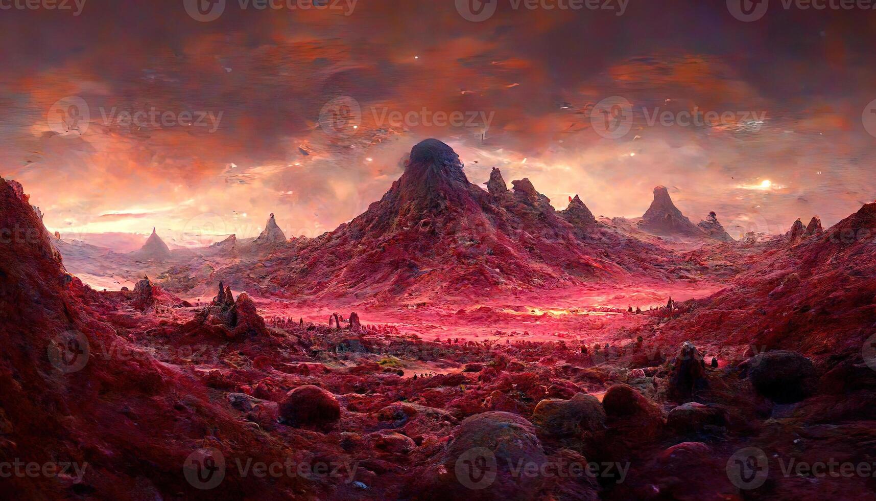 Cartoon space background with glow galaxy nebula. 22895282 Stock Photo ...