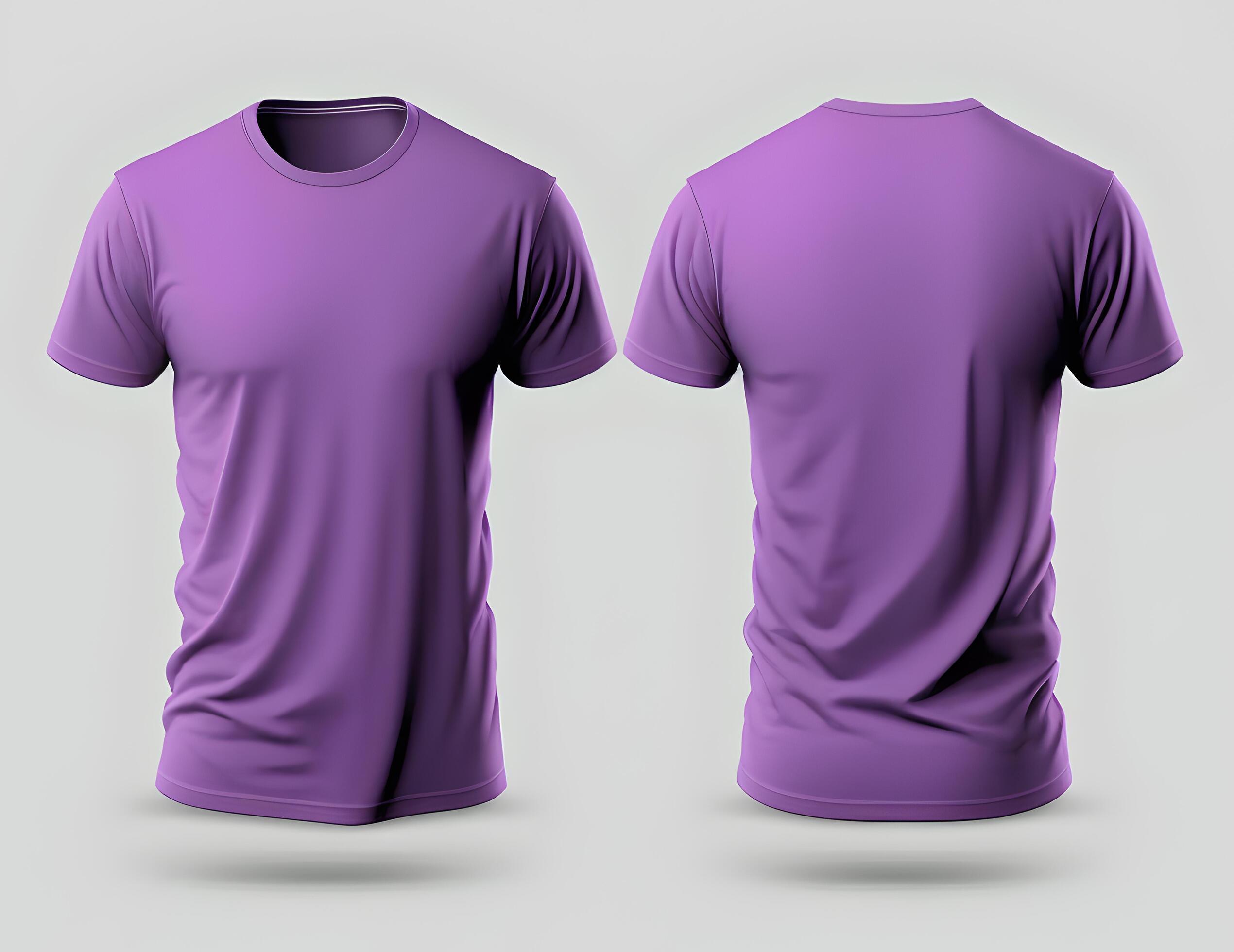 Plain purple t-shirt mockup template. front and back view. 22896265 ... Plain purple t-shirt mockup template. front and back view. 22896265 ...