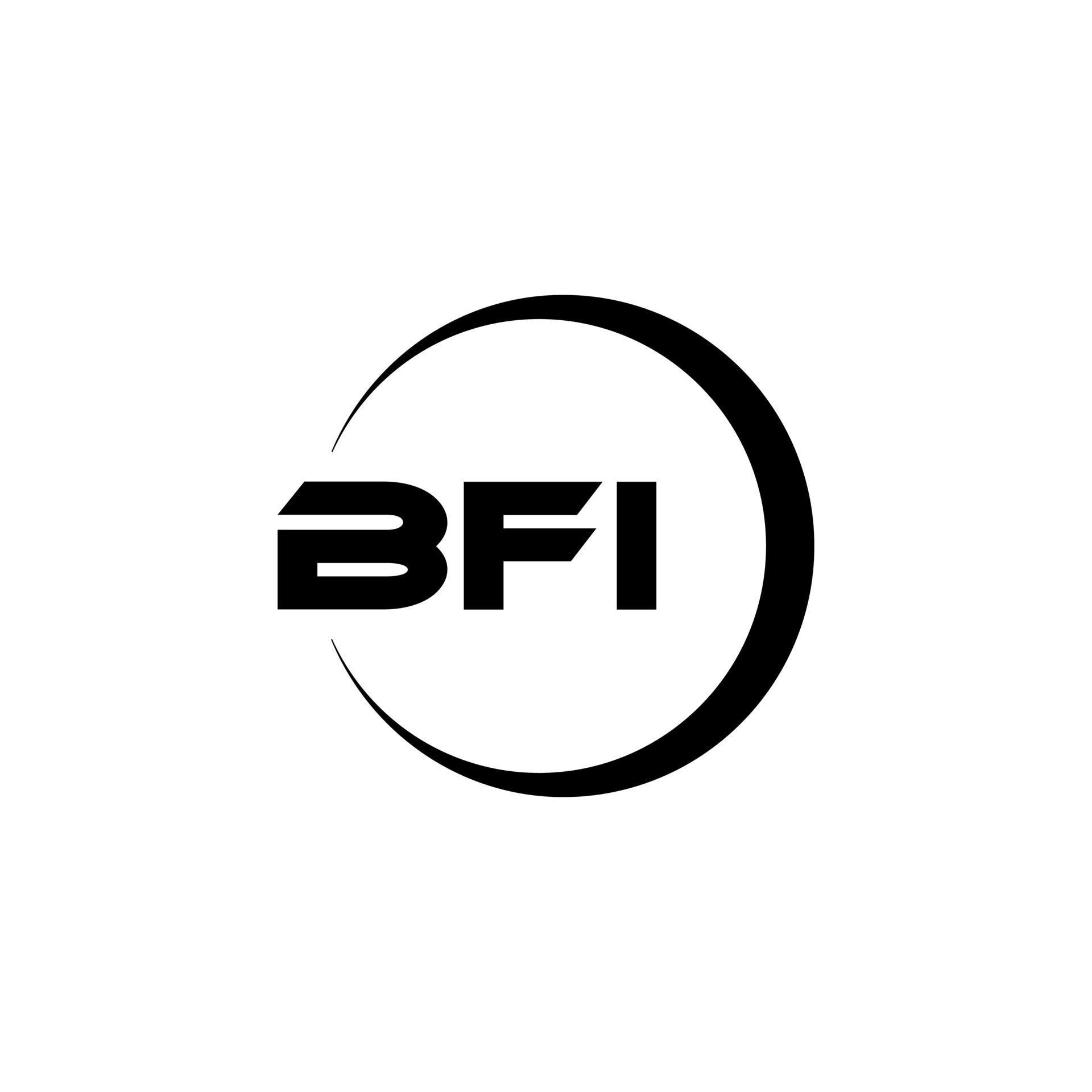 bfi letra logo diseño en ilustración. vector logo, caligrafía diseños para logo, póster ...