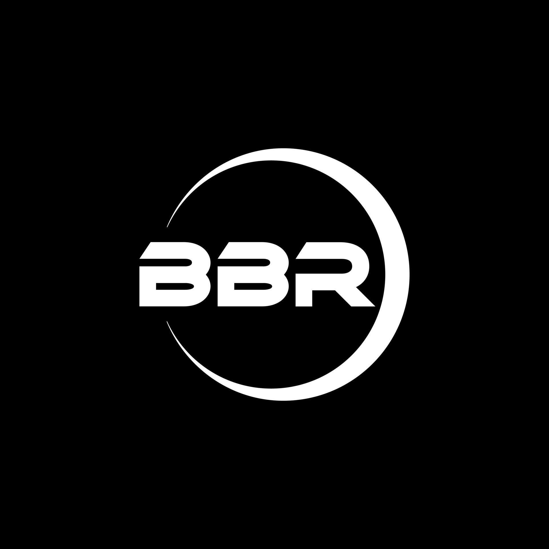 bbr letra logo diseño en ilustración. vector logo, caligrafía diseños para logo, póster ...