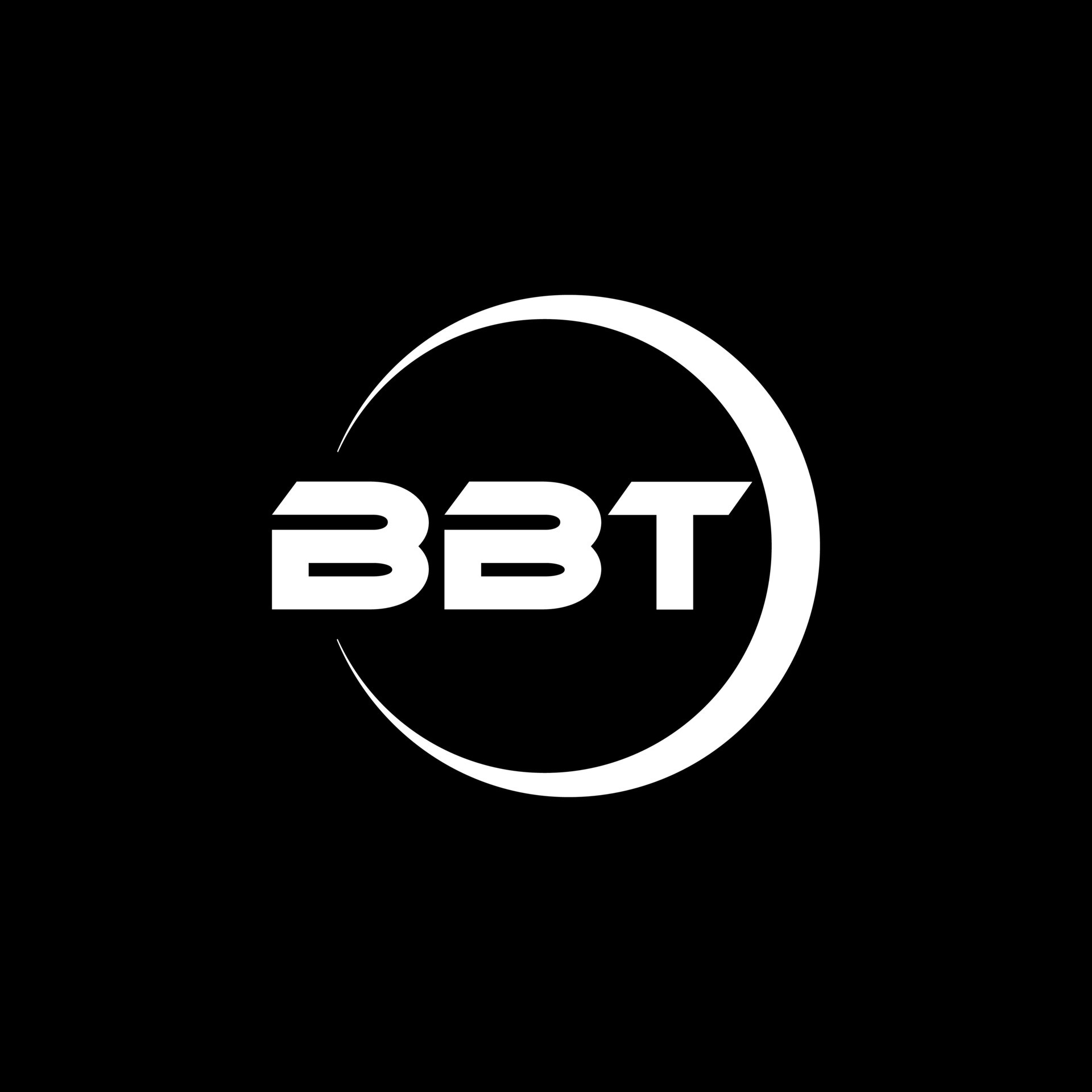 bbt letra logo diseño en ilustración. vector logo, caligrafía diseños para logo, póster ...