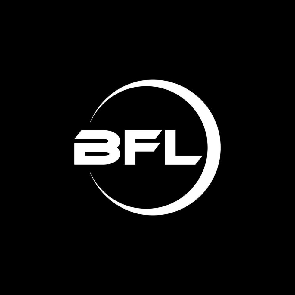 bfl letra logo diseño en ilustración. vector logo, caligrafía diseños para logo, póster ...