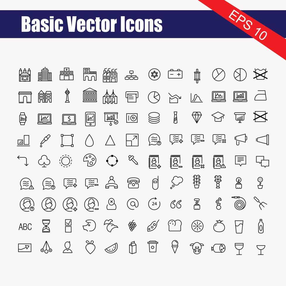 Set 60 pc web icons, Basic Ux Ui Icons. Vector illustration 22899162 ... Set 60 pc web icons, Basic Ux Ui Icons. Vector illustration 22899162 ...