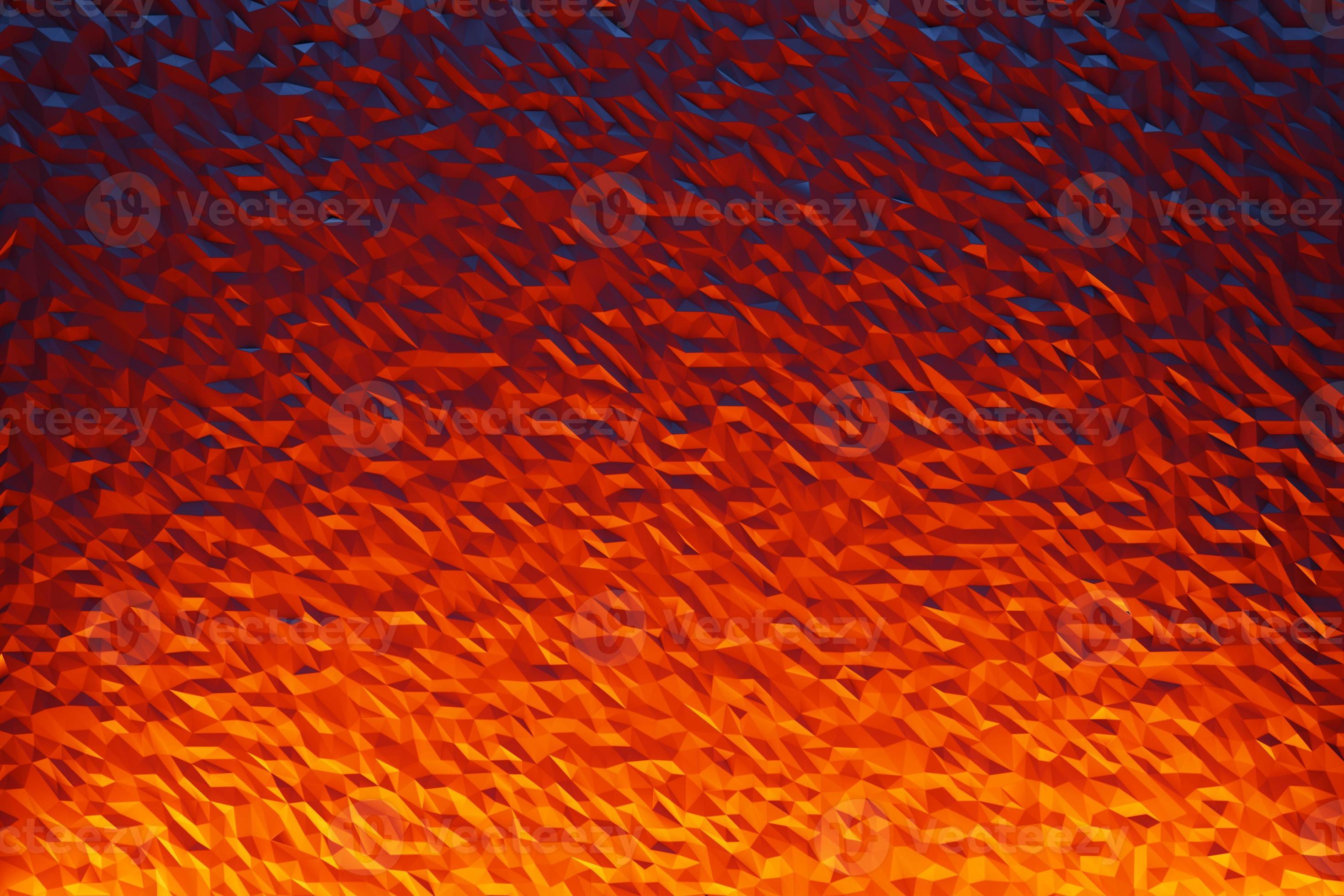 3D rendering. Pattern of triangles of different shapes. Minimalistic ...