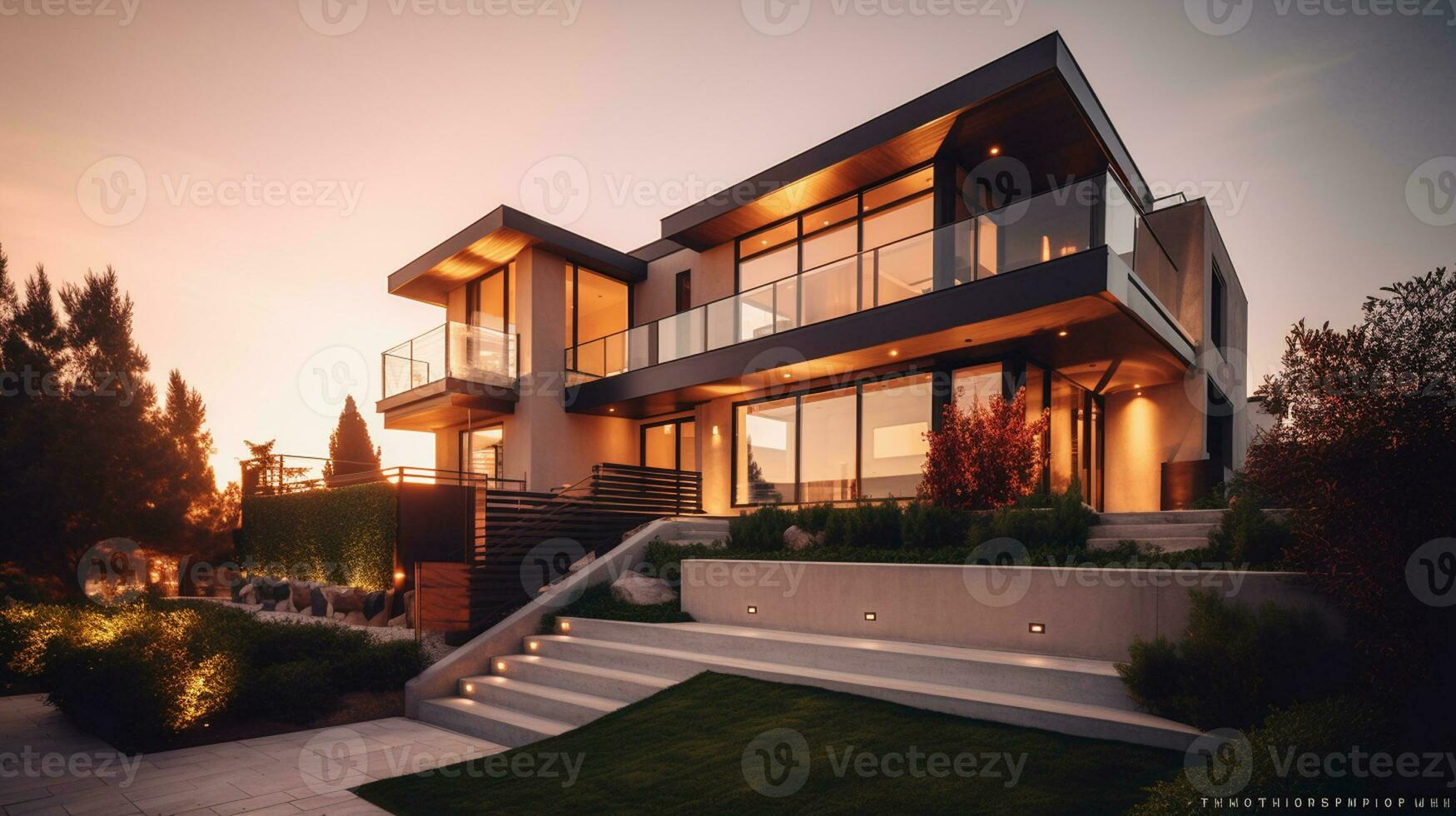 AI Generative 3d modern luxury real estate house for sale and rent ...