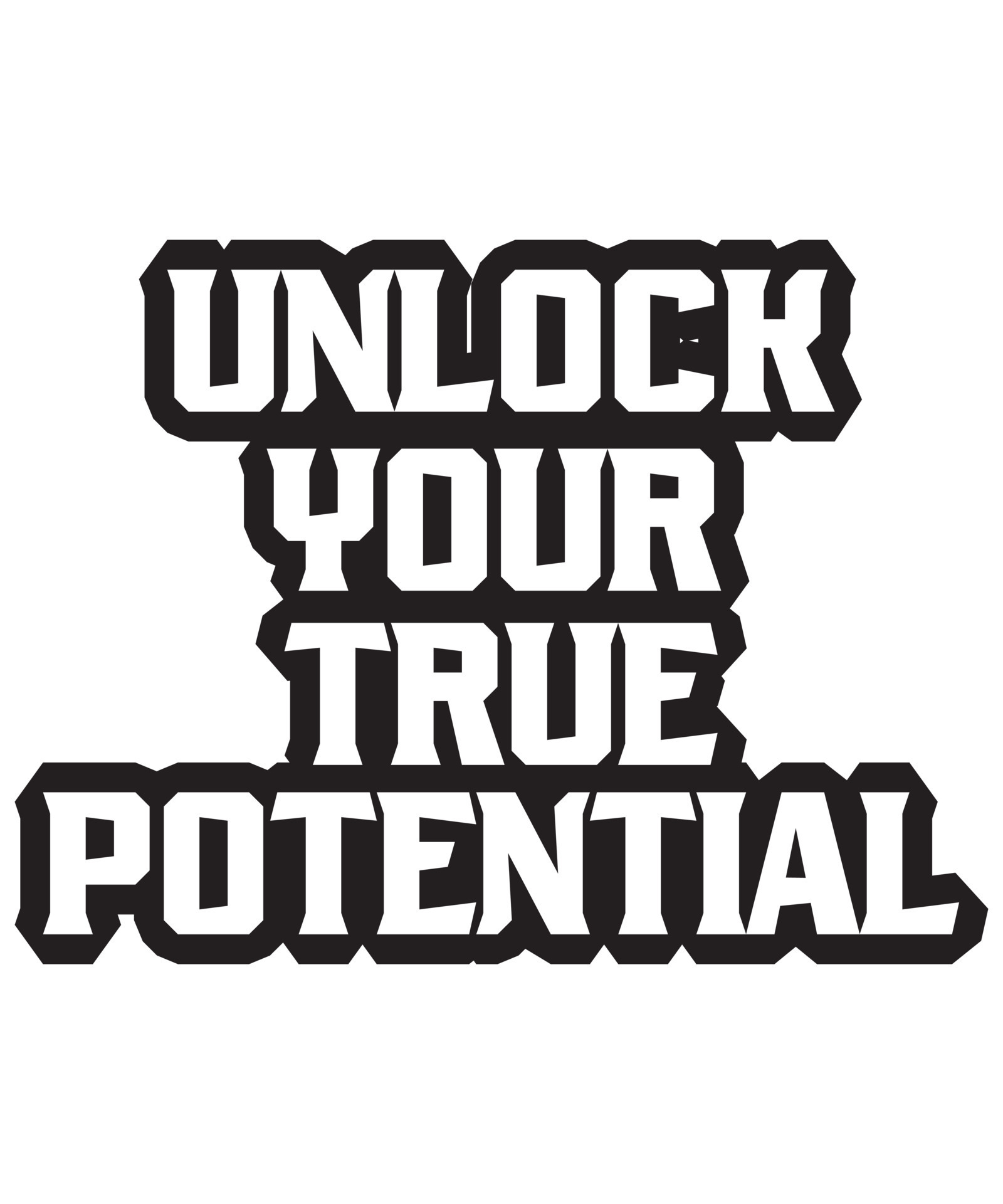Unlock your true potential motivational and inspirational lettering ... Unlock your true potential motivational and inspirational lettering ...