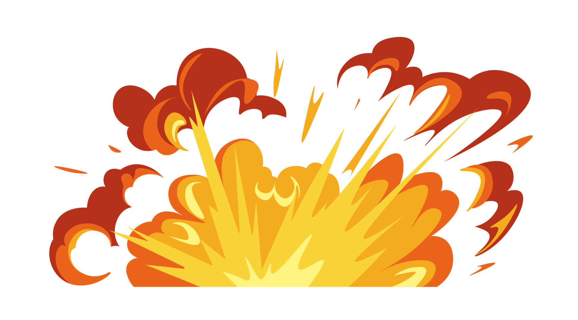 Burst of fire, explosions and flame blazing vector 22908120 Vector Art ...