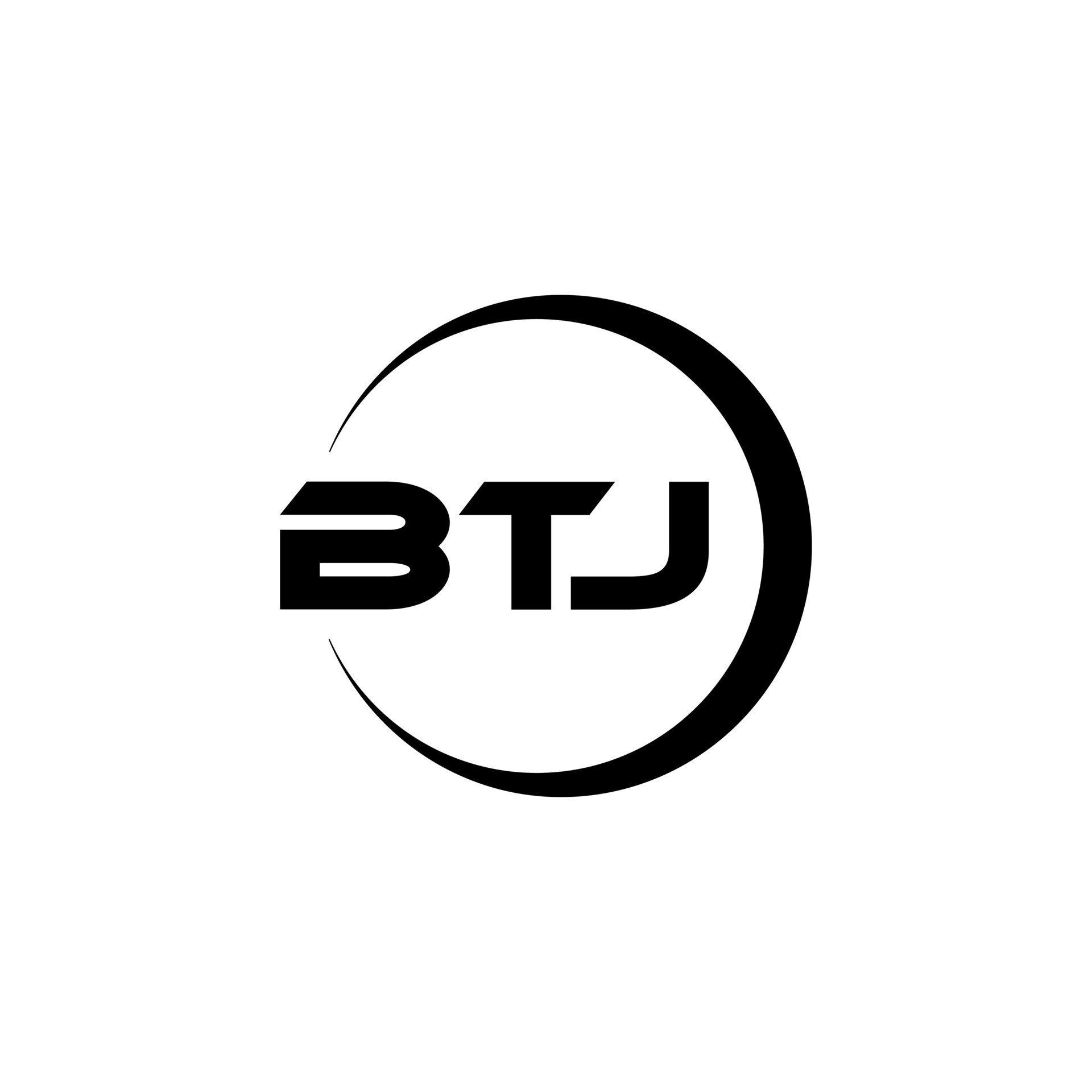 btj letra logo diseño en ilustración. vector logo, caligrafía diseños para logo, póster ...