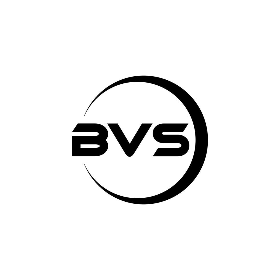 bvs letra logo diseño en ilustración. vector logo, caligrafía diseños para logo, póster ...