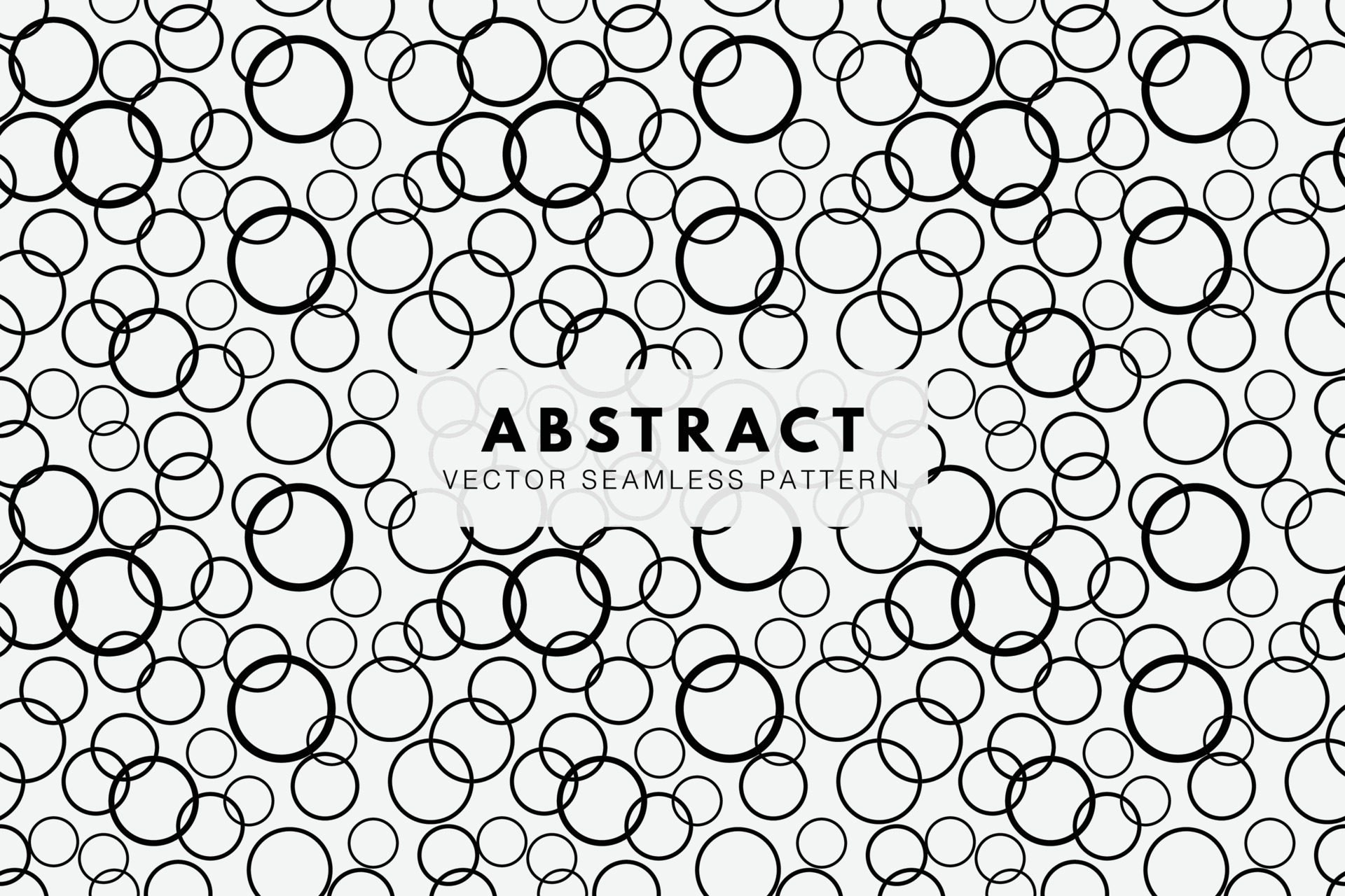 Circles Black Line Shape Abstract Seamless Repeating Pattern 22916159 Vector Art At Vecteezy