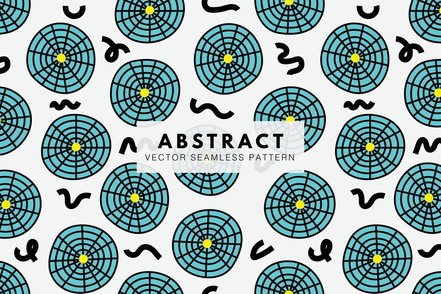 Abstract Striped Circles With Wiggly Lines Seamless Repeat Pattern 22916161 Vector Art At Vecteezy