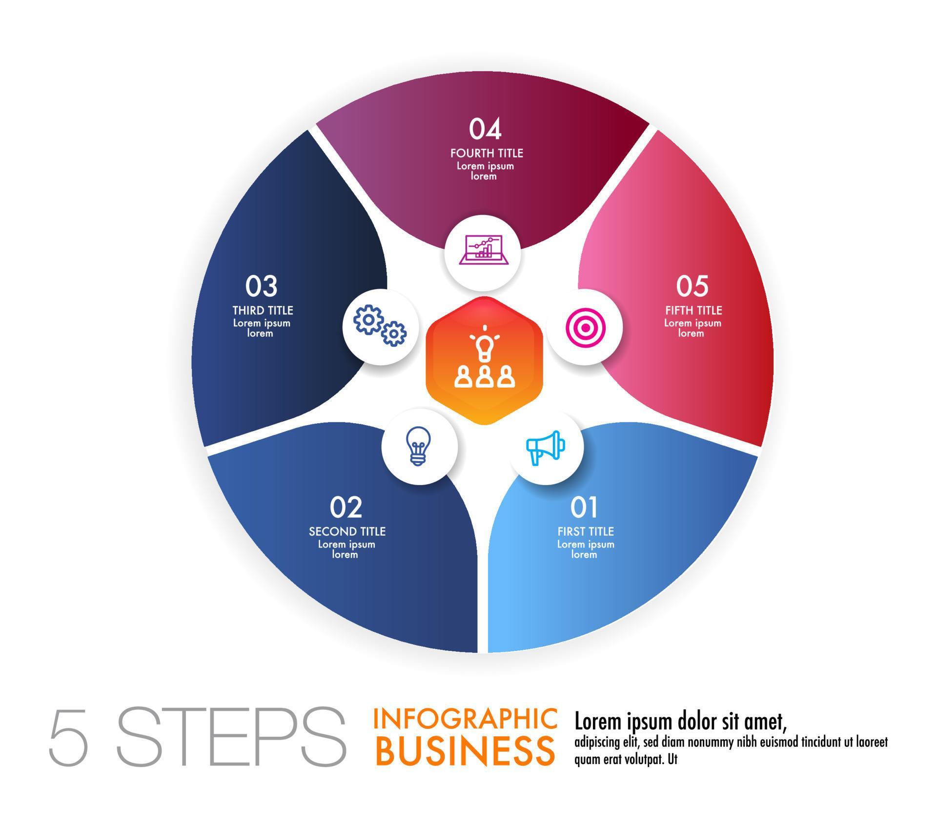 5 5 infografía 2 22917564 Vector en Vecteezy