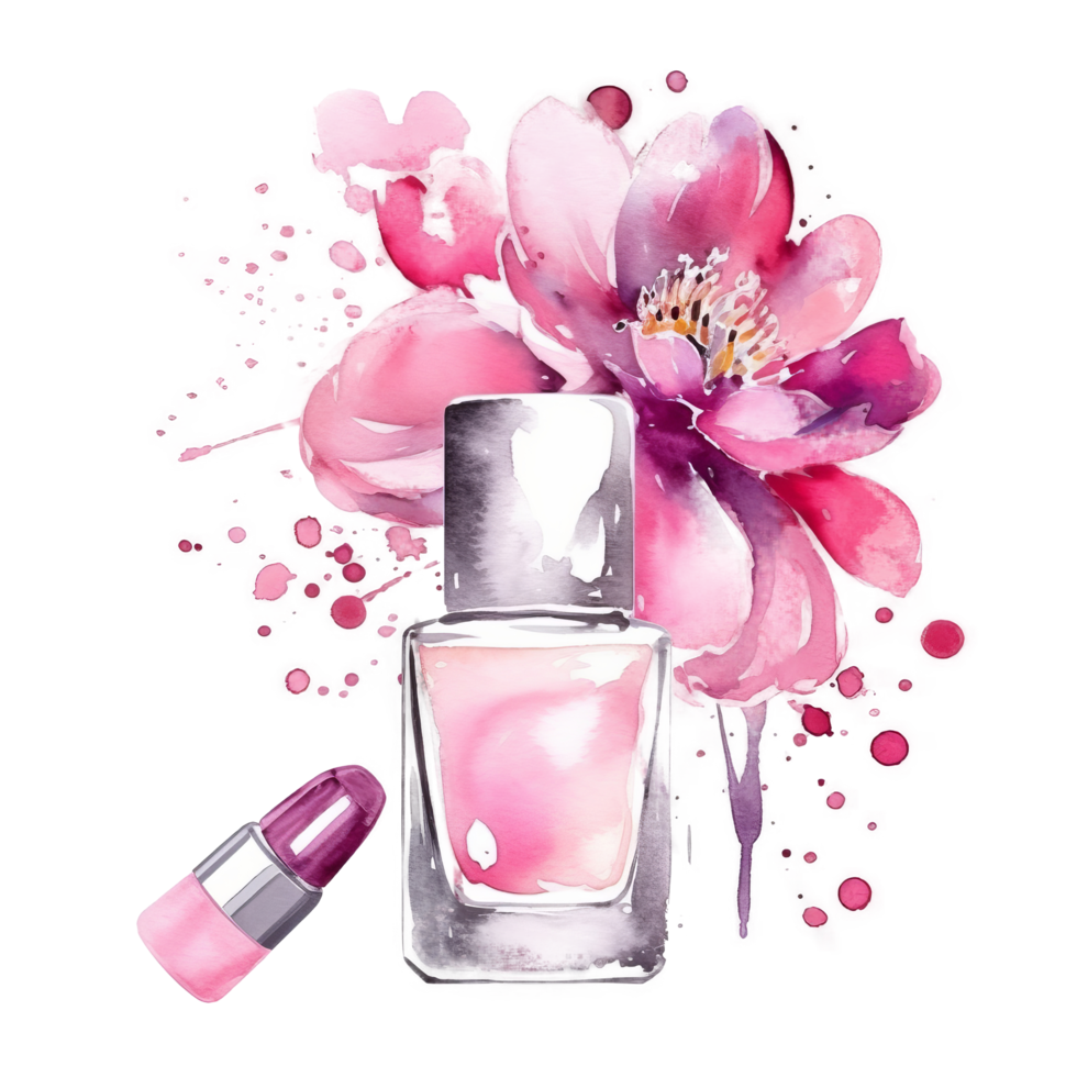 Watercolor nail polish. 22918197 PNG Watercolor nail polish. 22918197 PNG
