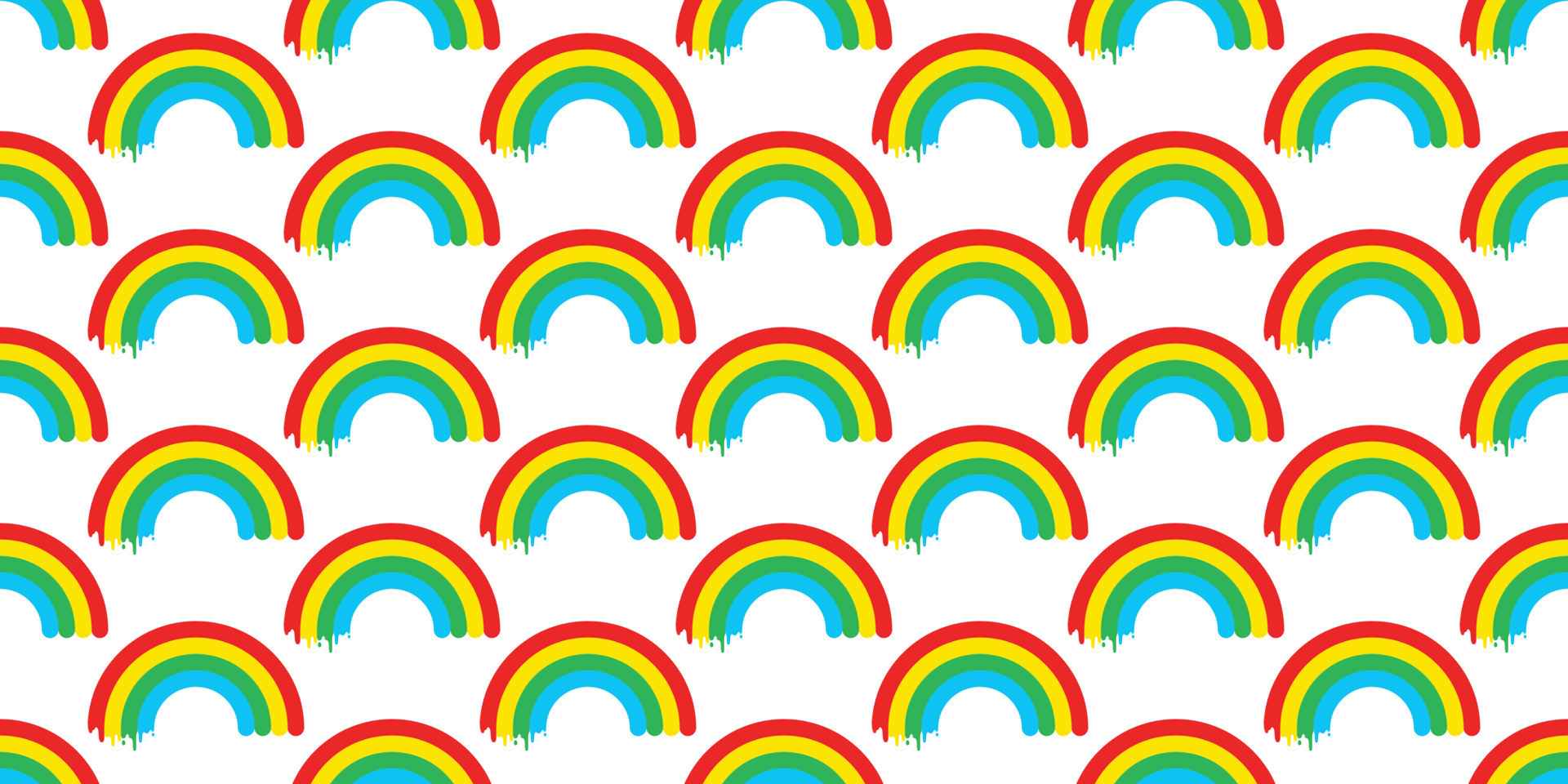rainbow seamless pattern vector isolated sky colorful wallpaper ...