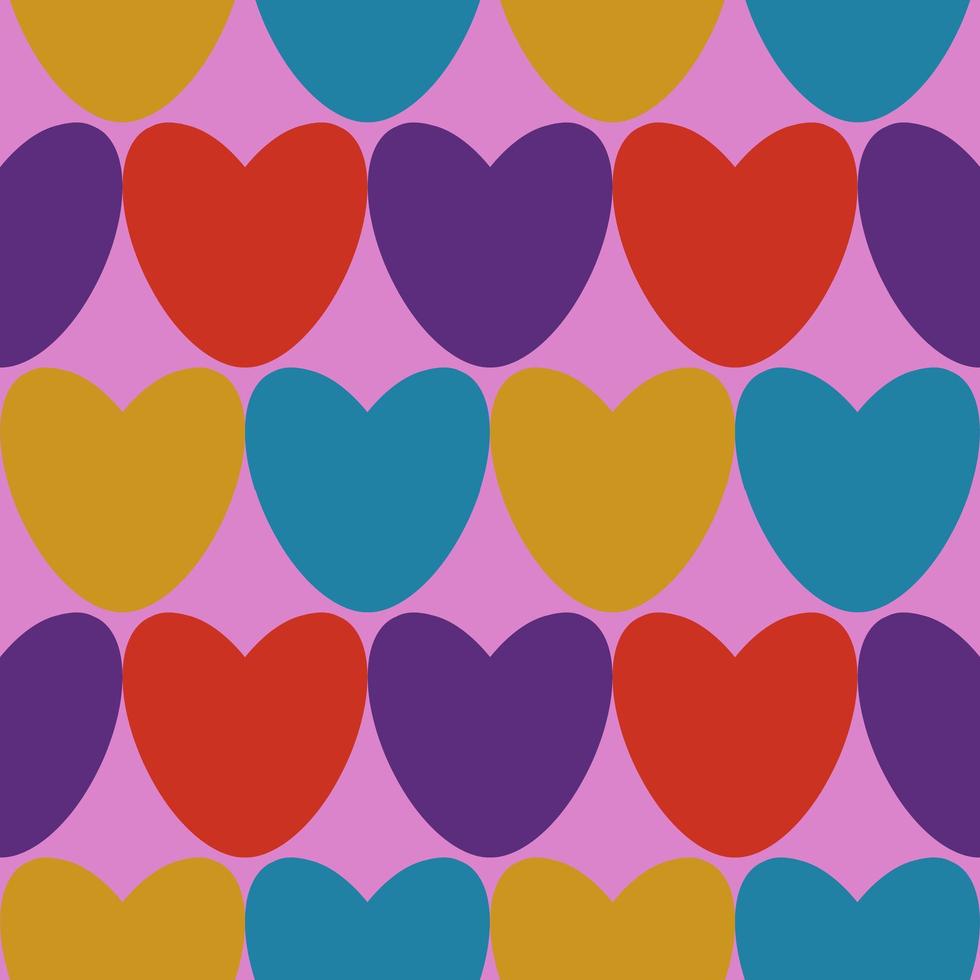 seamless pattern with hearts illustration background 22925311 Stock ...