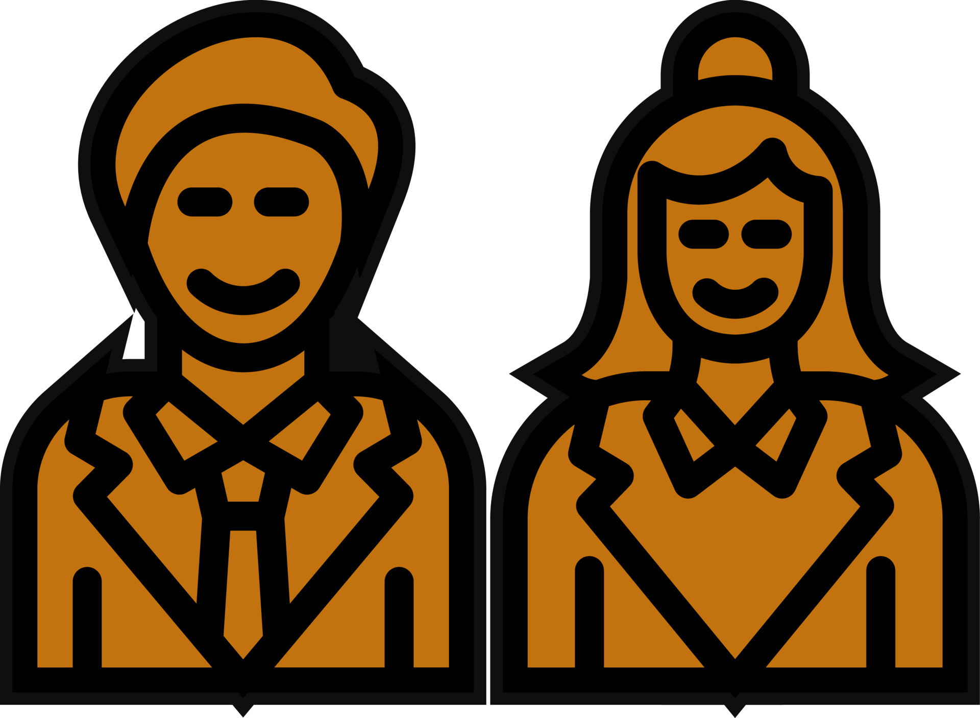 Couple Vector Icon Design 22927086 Vector Art At Vecteezy