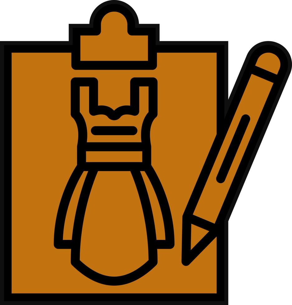 Dress Sketch Vector Icon Design 22930505 Vector Art at Vecteezy