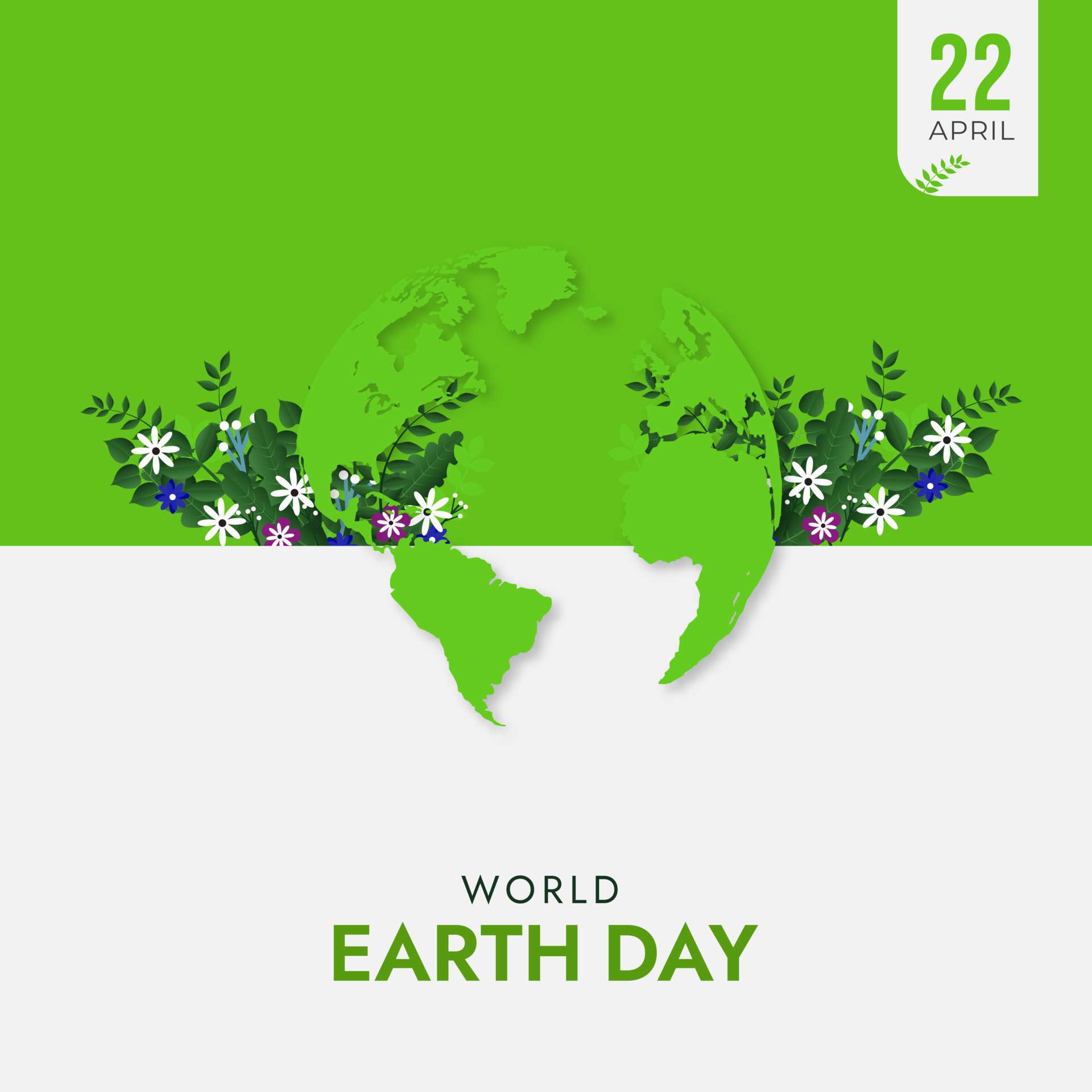 World Earth Day Social Media Post 22931931 Vector Art At Vecteezy