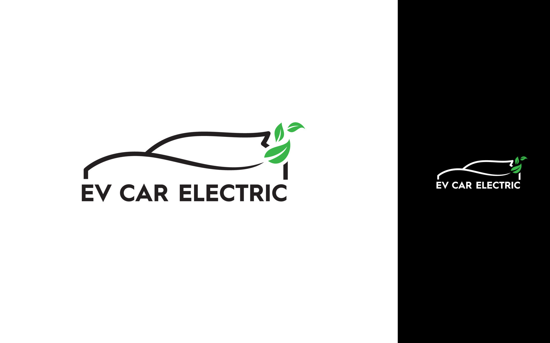 EV Car modern logo design 22932009 Vector Art at Vecteezy