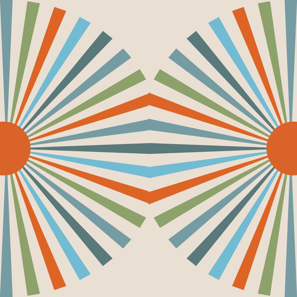 Abstract Retro Sun Ray Vector Background Illustration 22932371 Vector