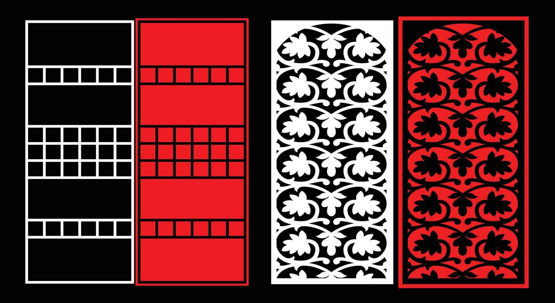 Decorative Wall Panels Set Jali Design Cnc Pattern Laser Cutting Pattern Router Cnccutting