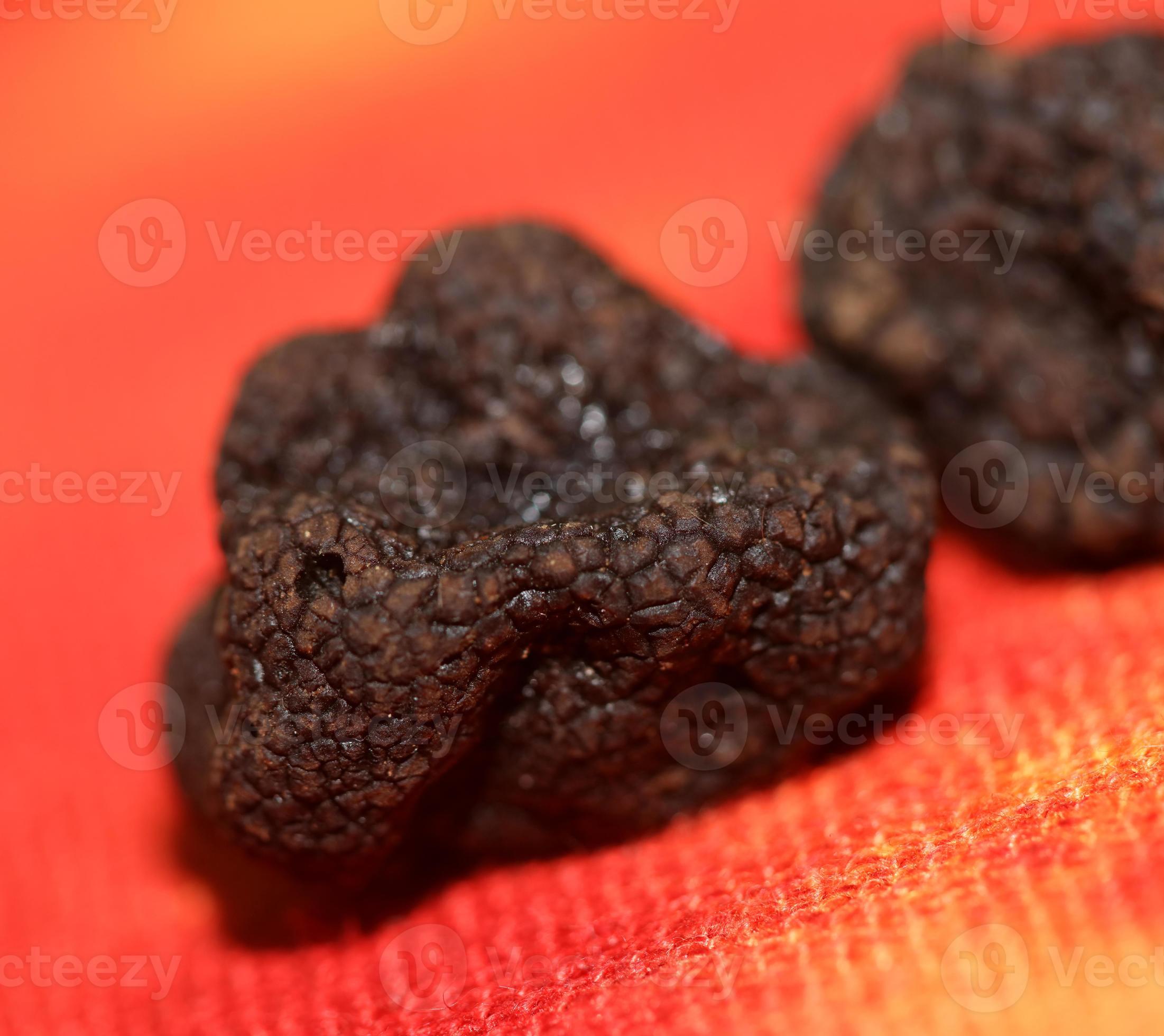 Black Winter Italian Truffle Mushroom Macro Background Big Size Tuber Aestivum Instant Print