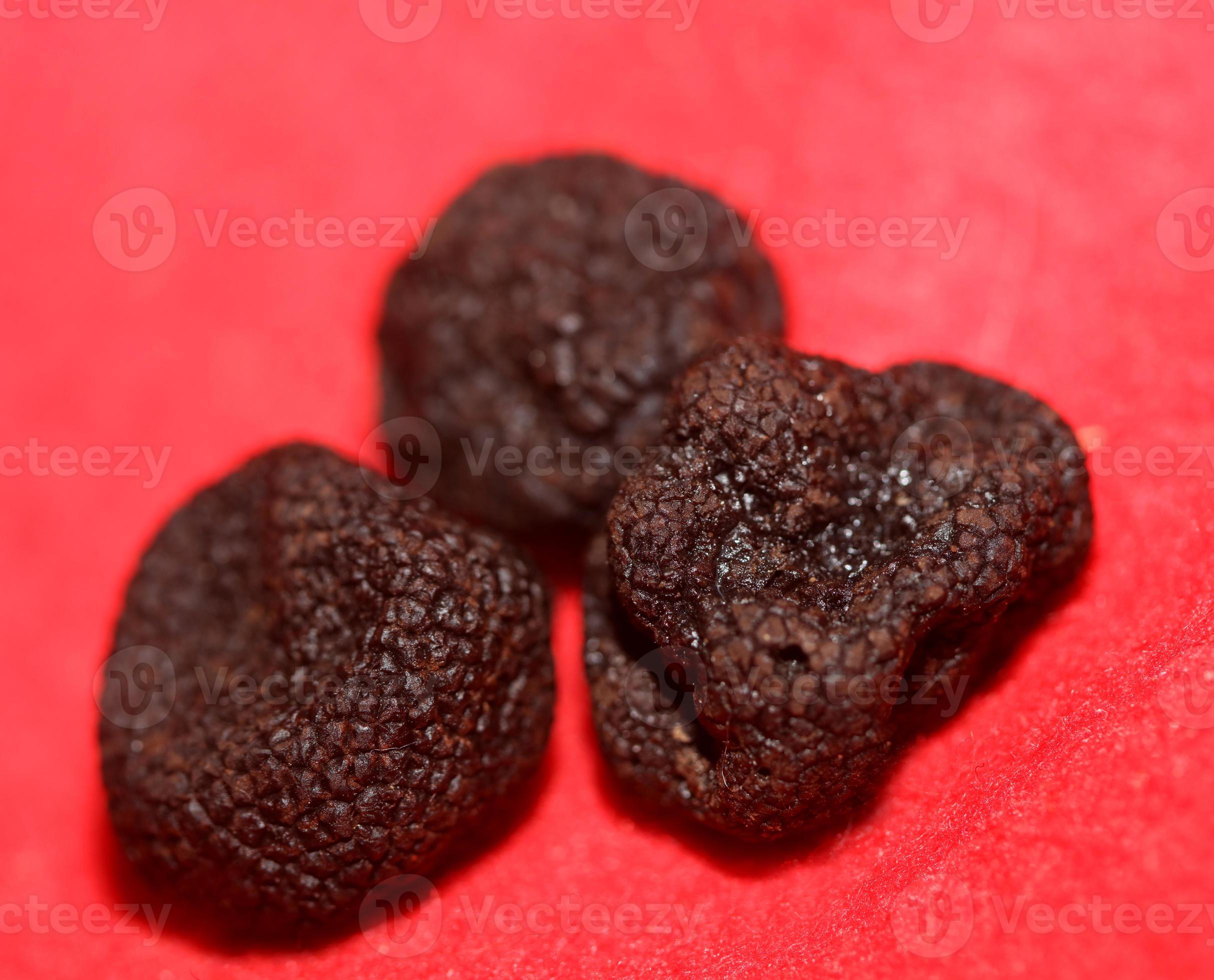 Black Winter Italian Truffle Mushroom Macro Background Big Size Tuber Aestivum Instant Print