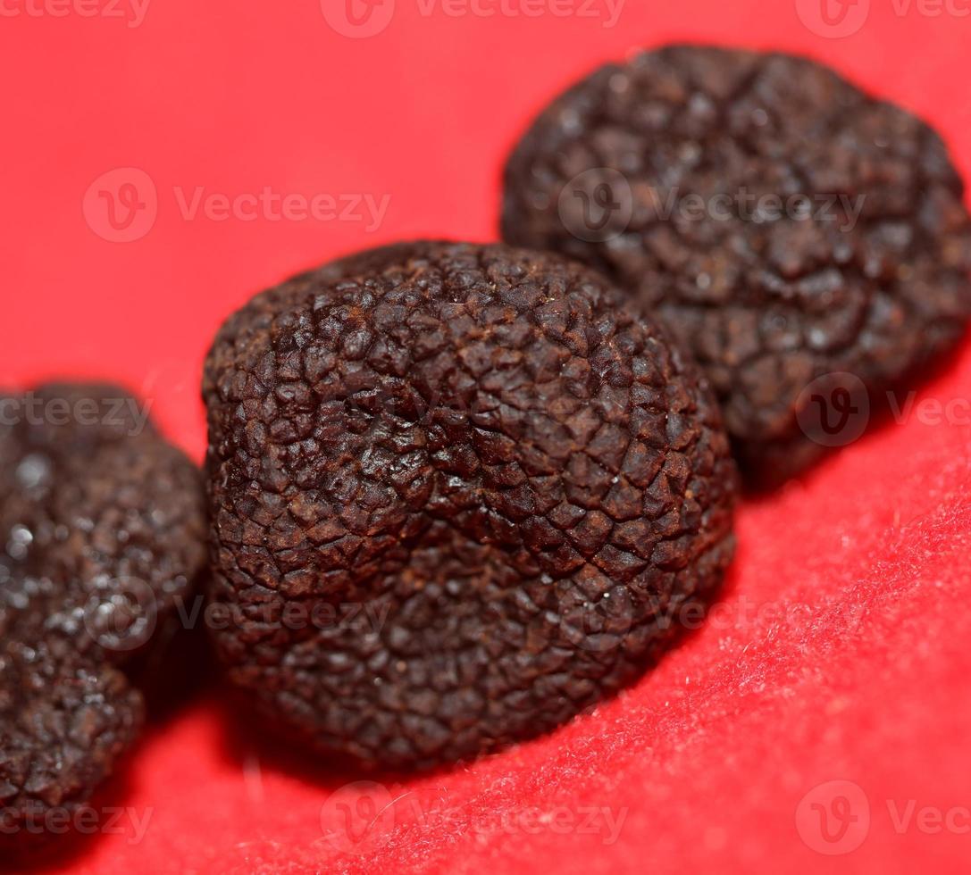 Black Winter Italian Truffle Mushroom Macro Background Big Size Tuber Aestivum Instant Print