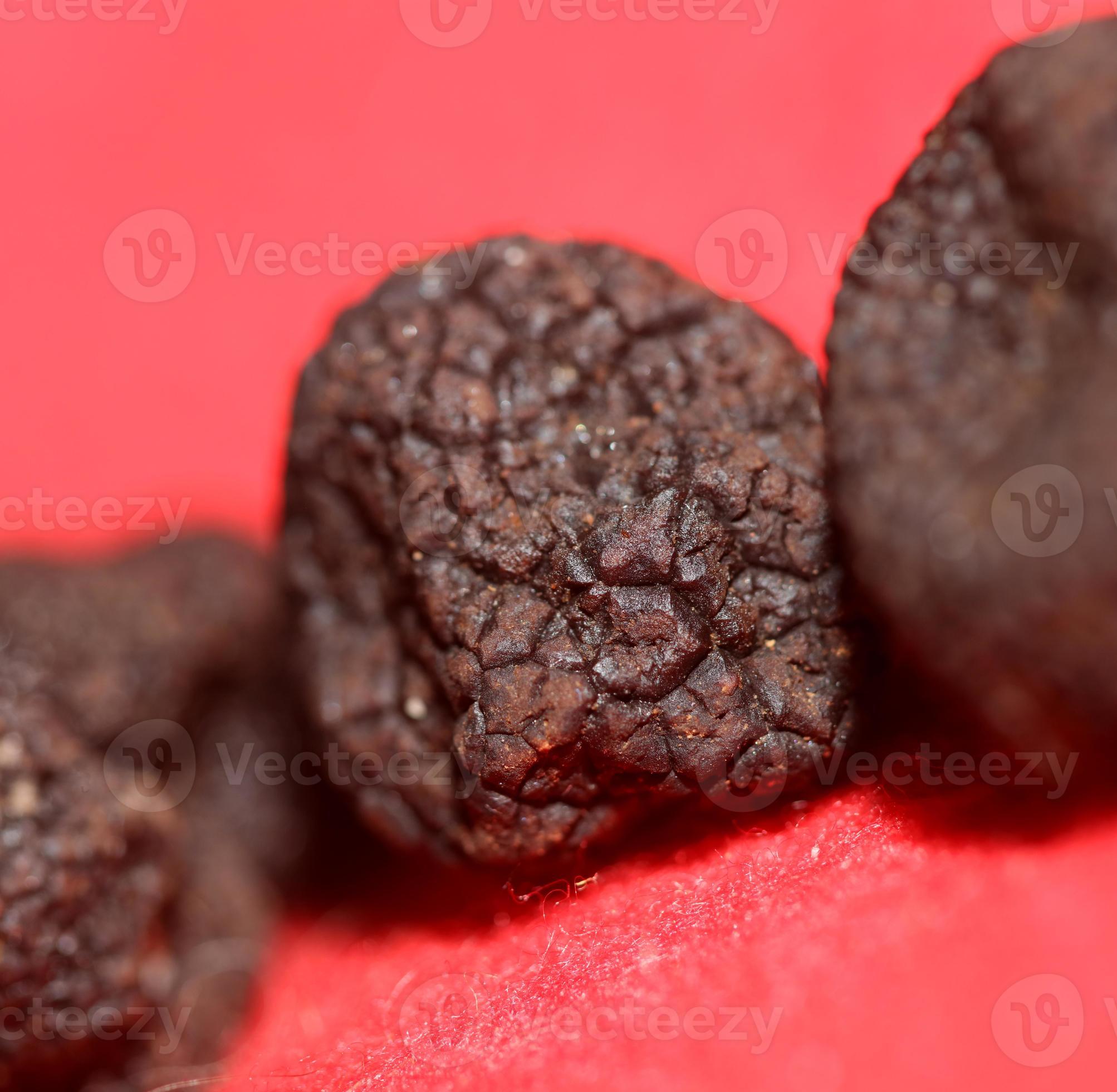 Black Winter Italian Truffle Mushroom Macro Background Big Size Tuber Aestivum Instant Print