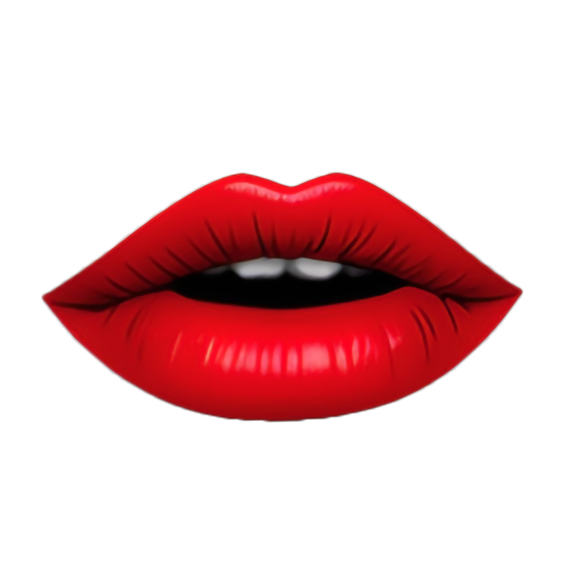 Red Glossy Lips 22935061 Png